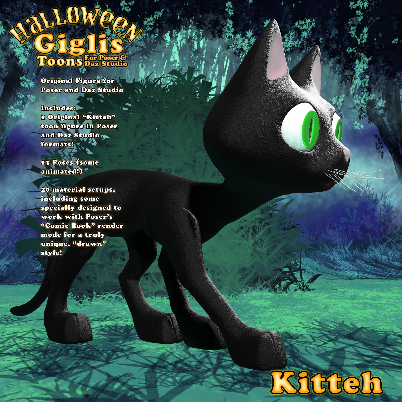 Gigli Halloween - Kitteh | Daz 3D