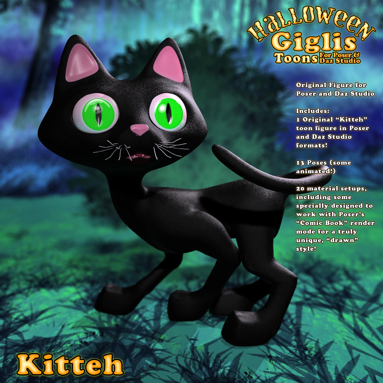 Gigli Halloween - Kitteh | Daz 3D