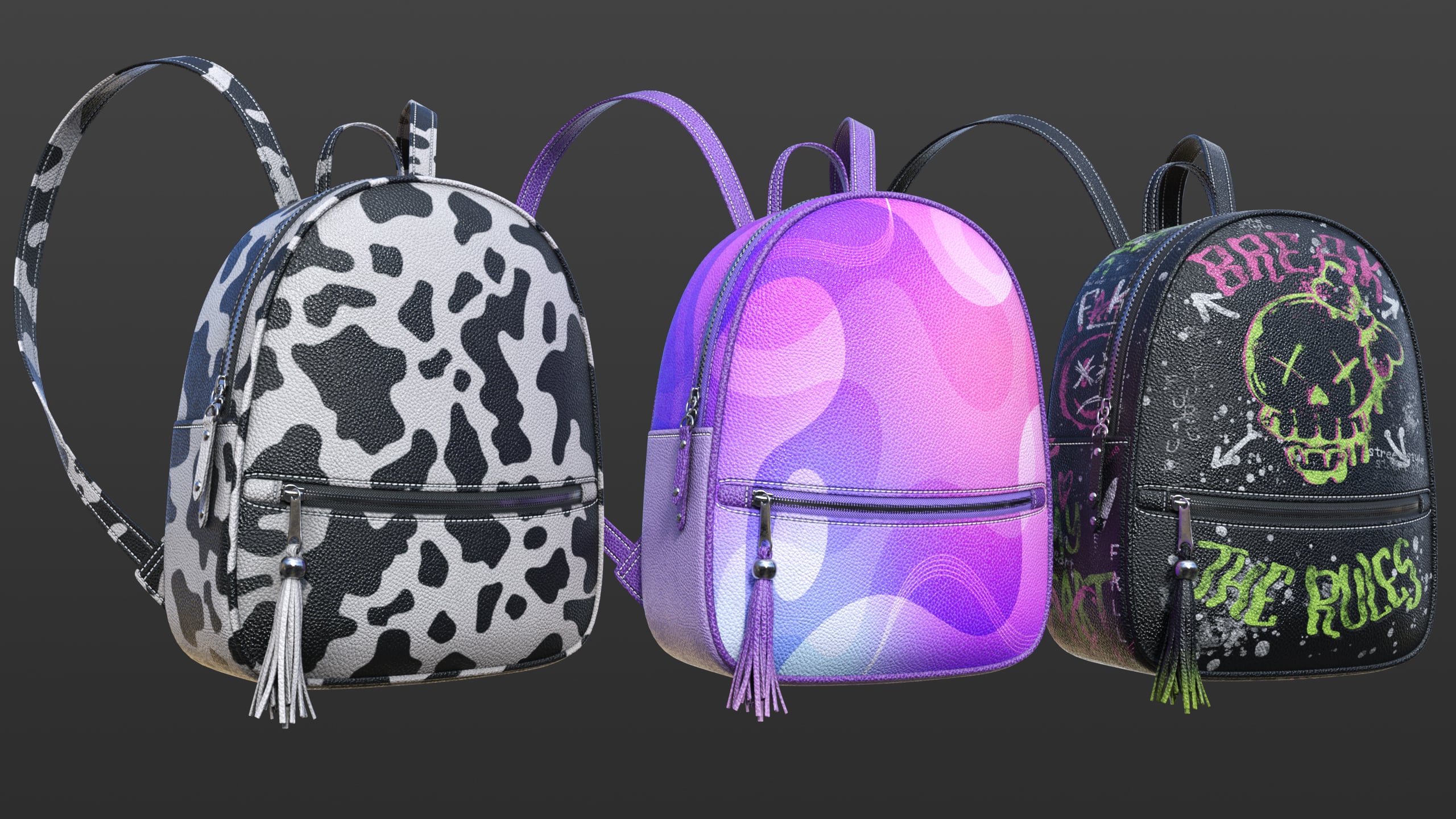 SE Cute Backpack and Pose Set for Genesis 9 and 8 Female | Daz 3D