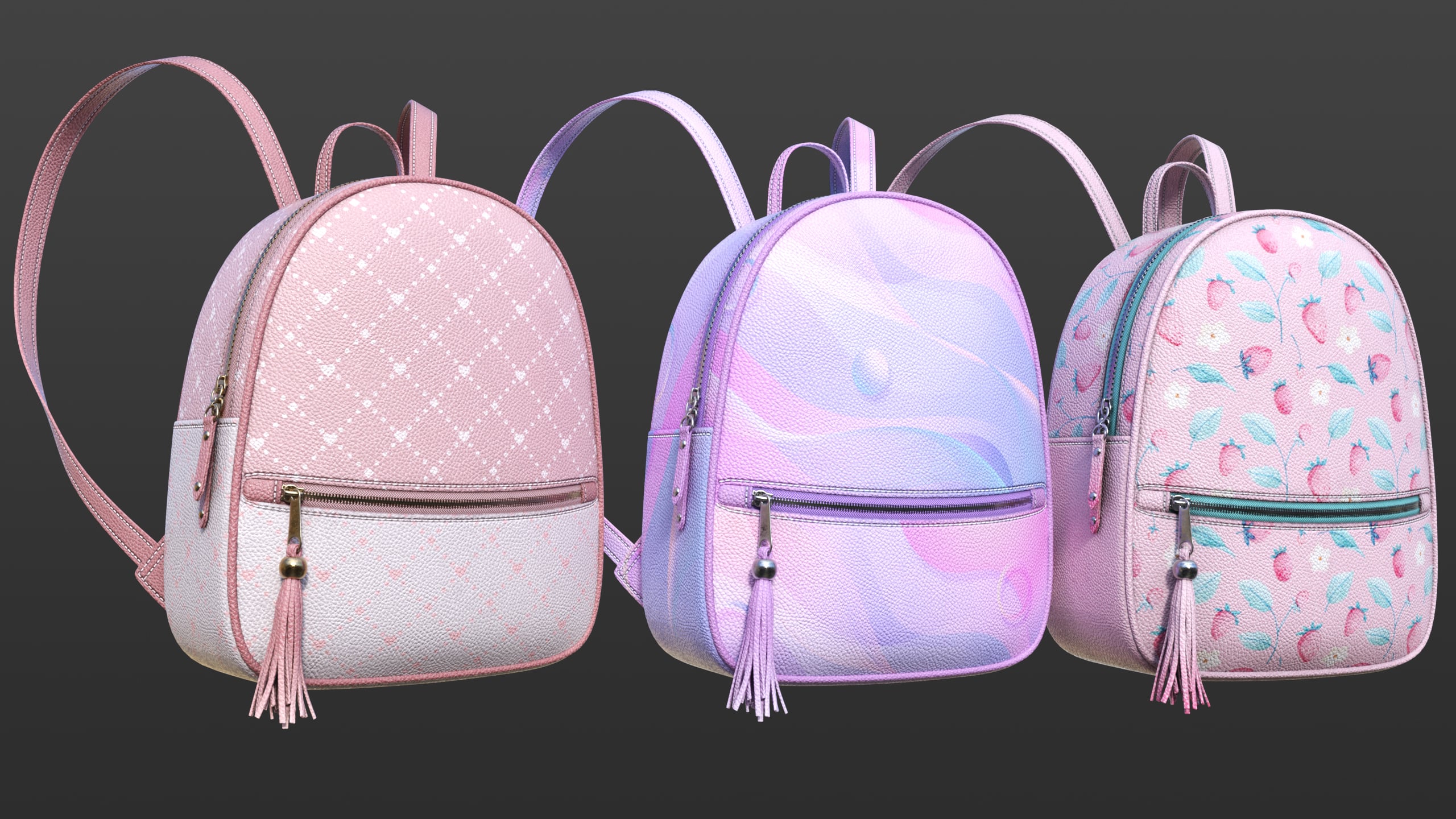 SE Cute Backpack and Pose Set for Genesis 9 and 8 Female | Daz 3D