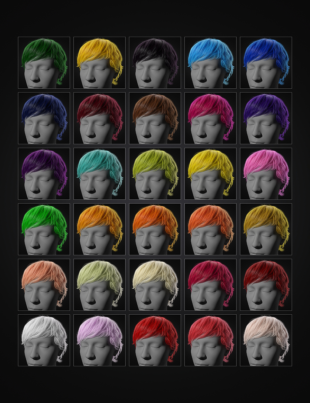 Feeling Fruity OmniHair Shaders | Daz 3D