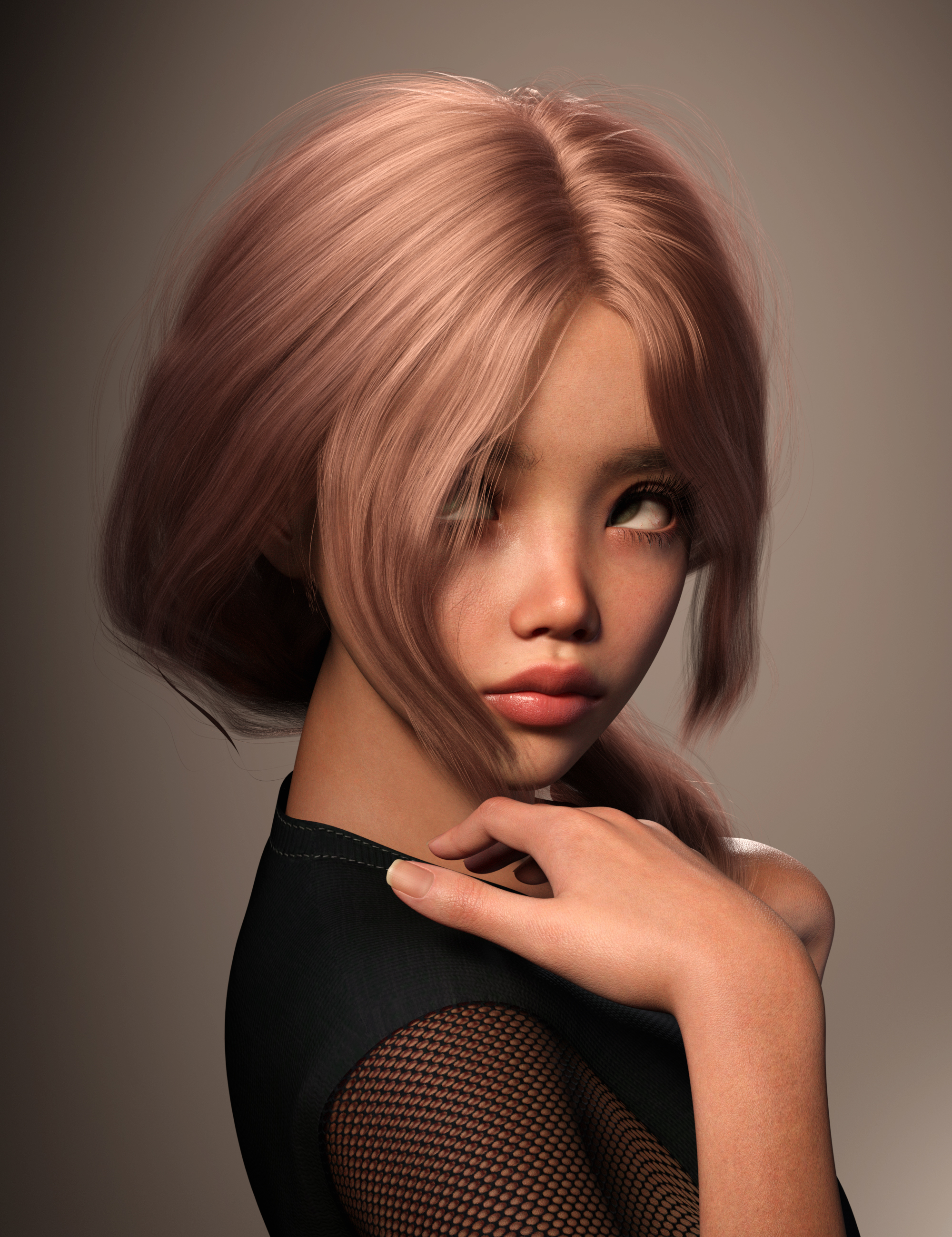 FE Big Twist Braid Hair for Genesis 9 | Daz 3D