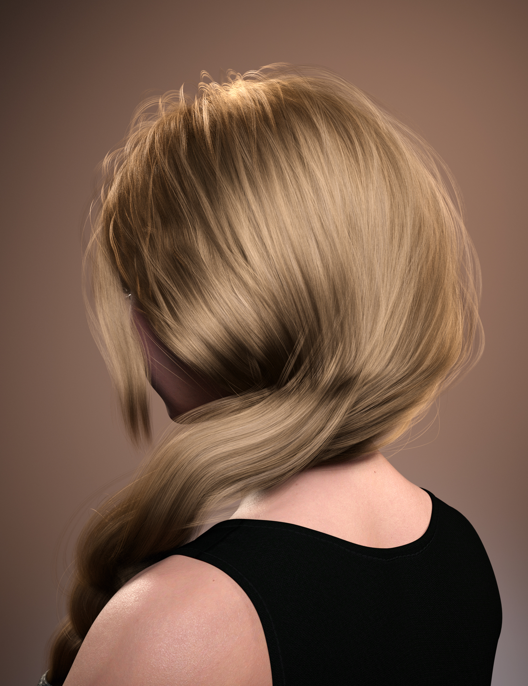 FE Big Twist Braid Hair for Genesis 9 | Daz 3D