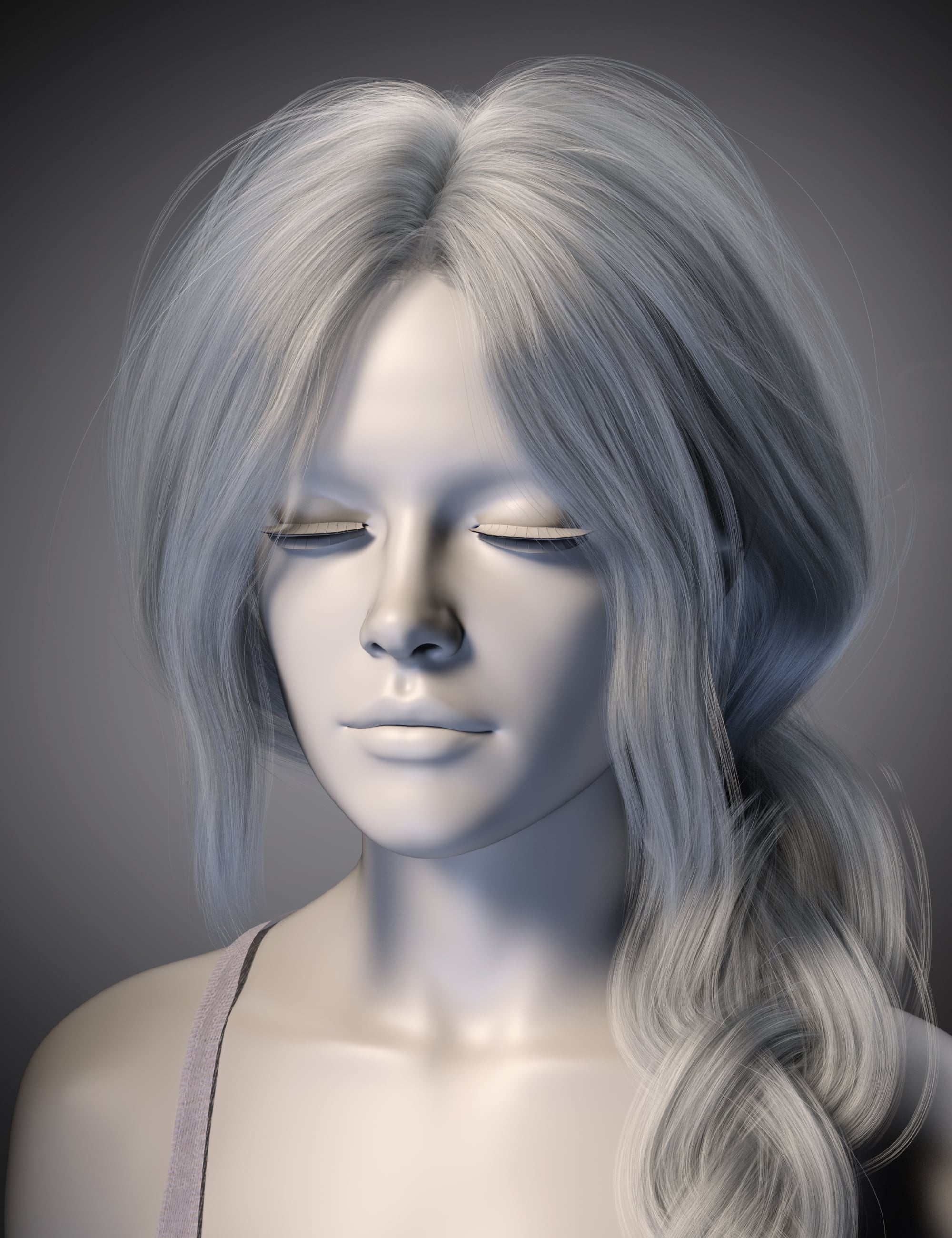 FE Big Twist Braid Hair for Genesis 9 | Daz 3D
