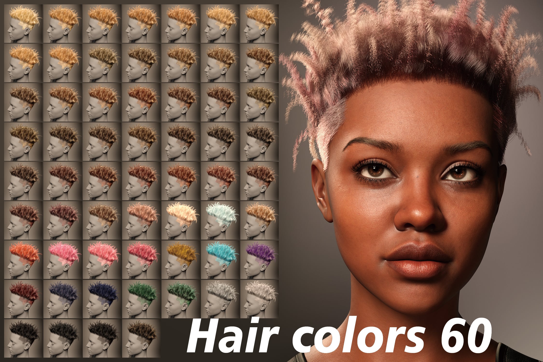 dForce FE Personalized Cool Short Hair for Genesis 9 | Daz 3D