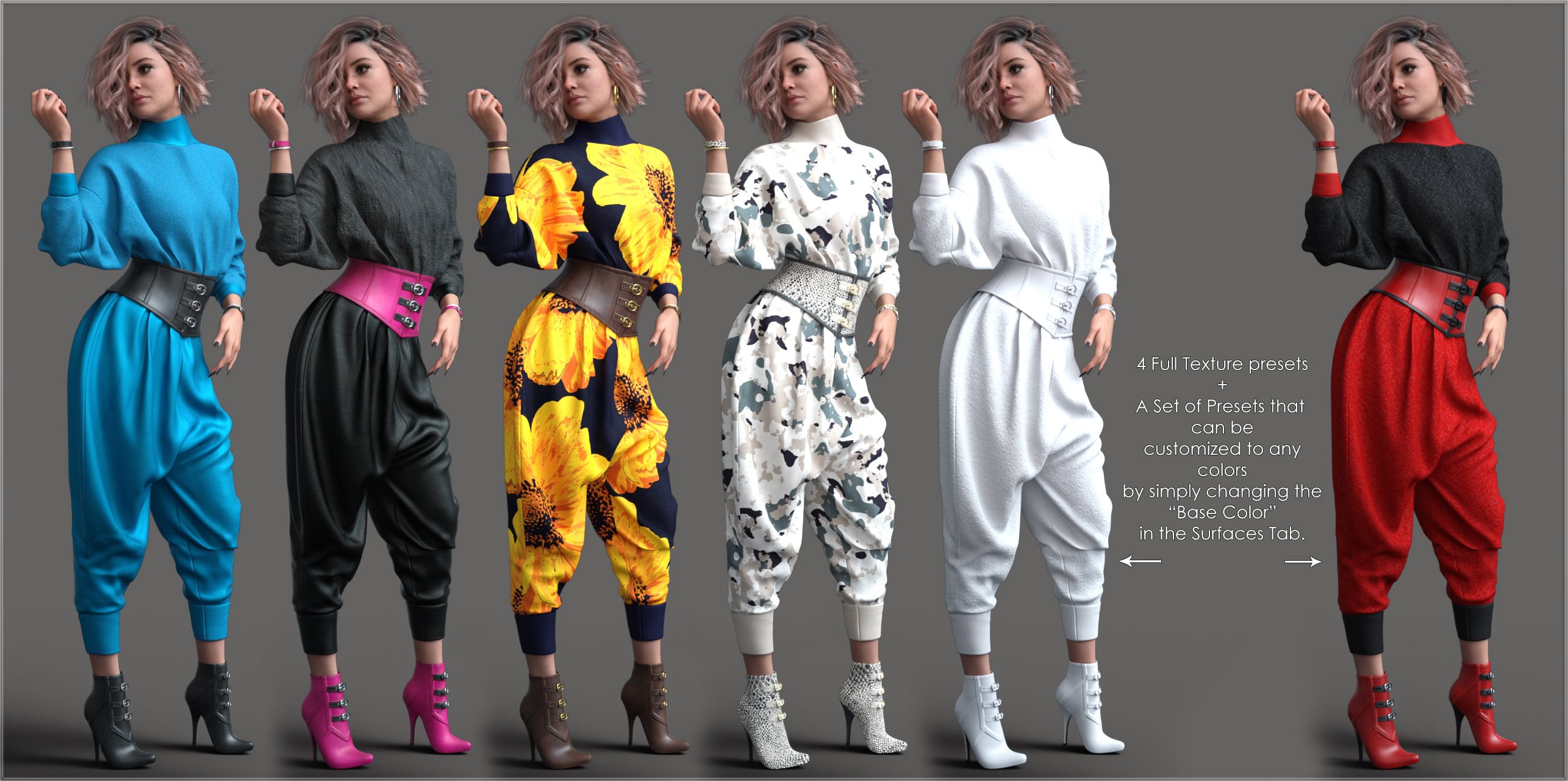 dForce Urban Fierce Outfit for Genesis 9 | Daz 3D