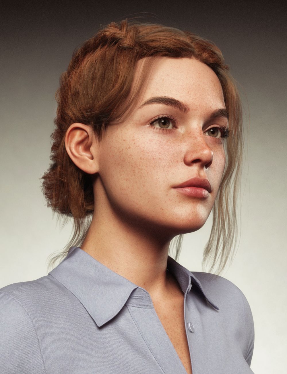CS Dual Buns Hair for Genesis 9 | Daz 3D