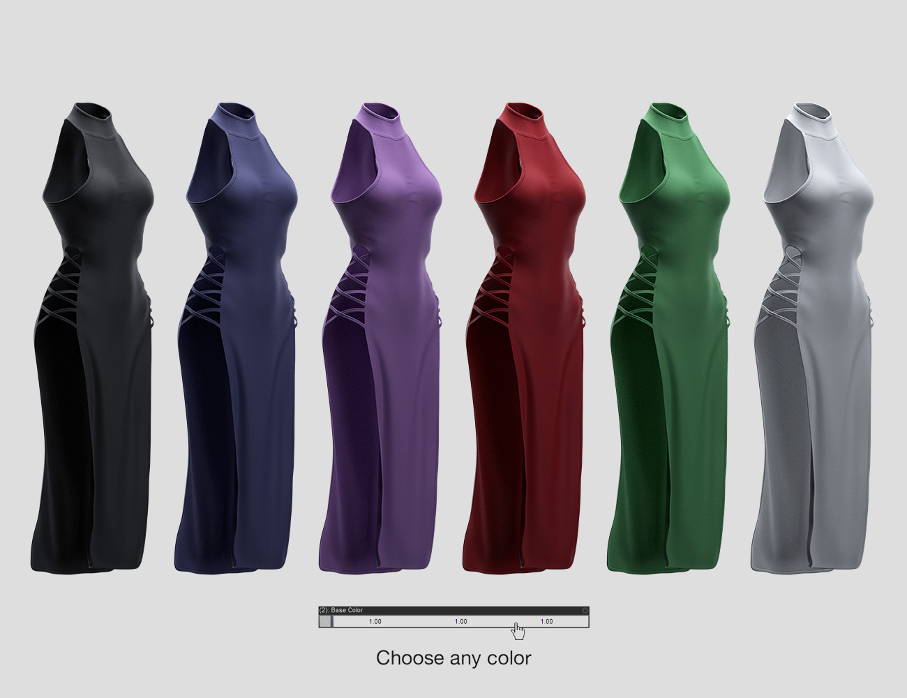 dForce Smolder Dress for Genesis 9 | Daz 3D