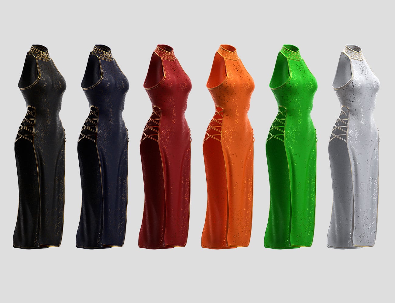 dForce Smolder Dress Textures | Daz 3D
