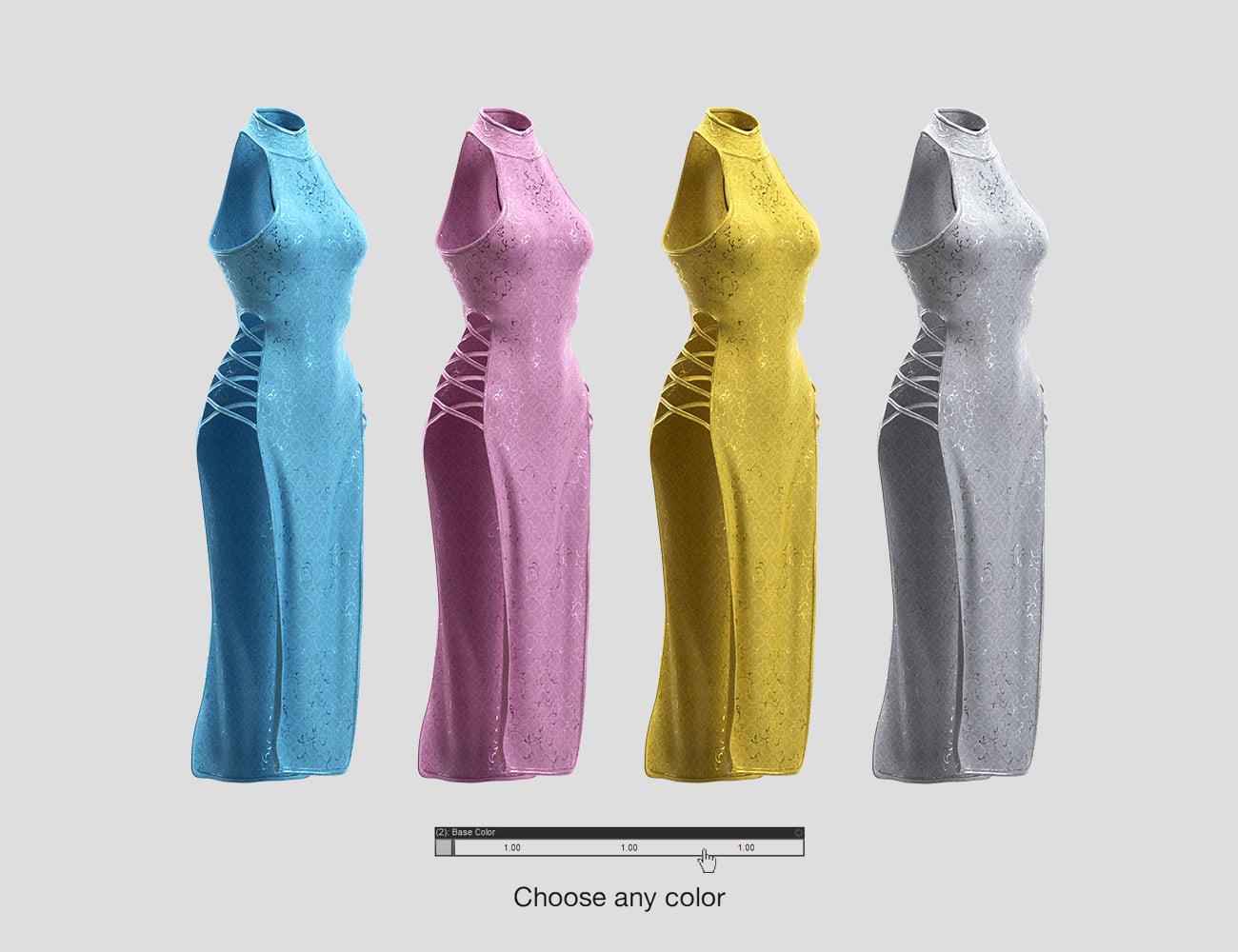 dForce Smolder Dress Textures | Daz 3D