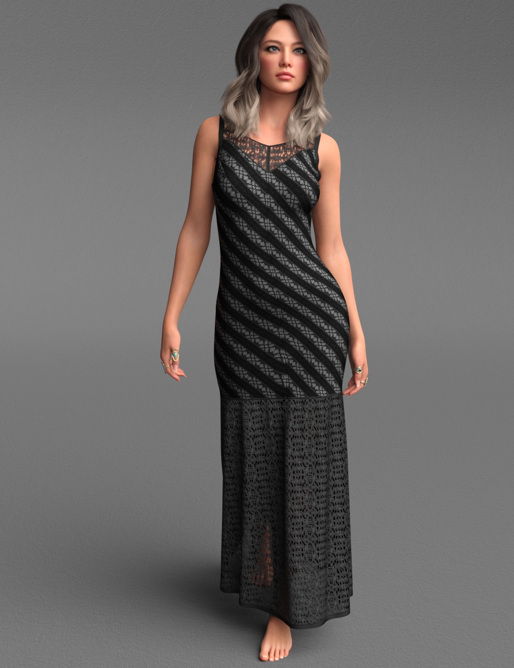 A97 dForce Amber Dress for Genesis 9 | Daz 3D