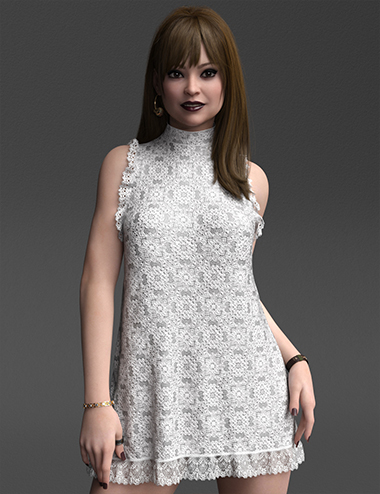 A97 dForce Emma Dress for Genesis 8 and 9 Females | Daz 3D