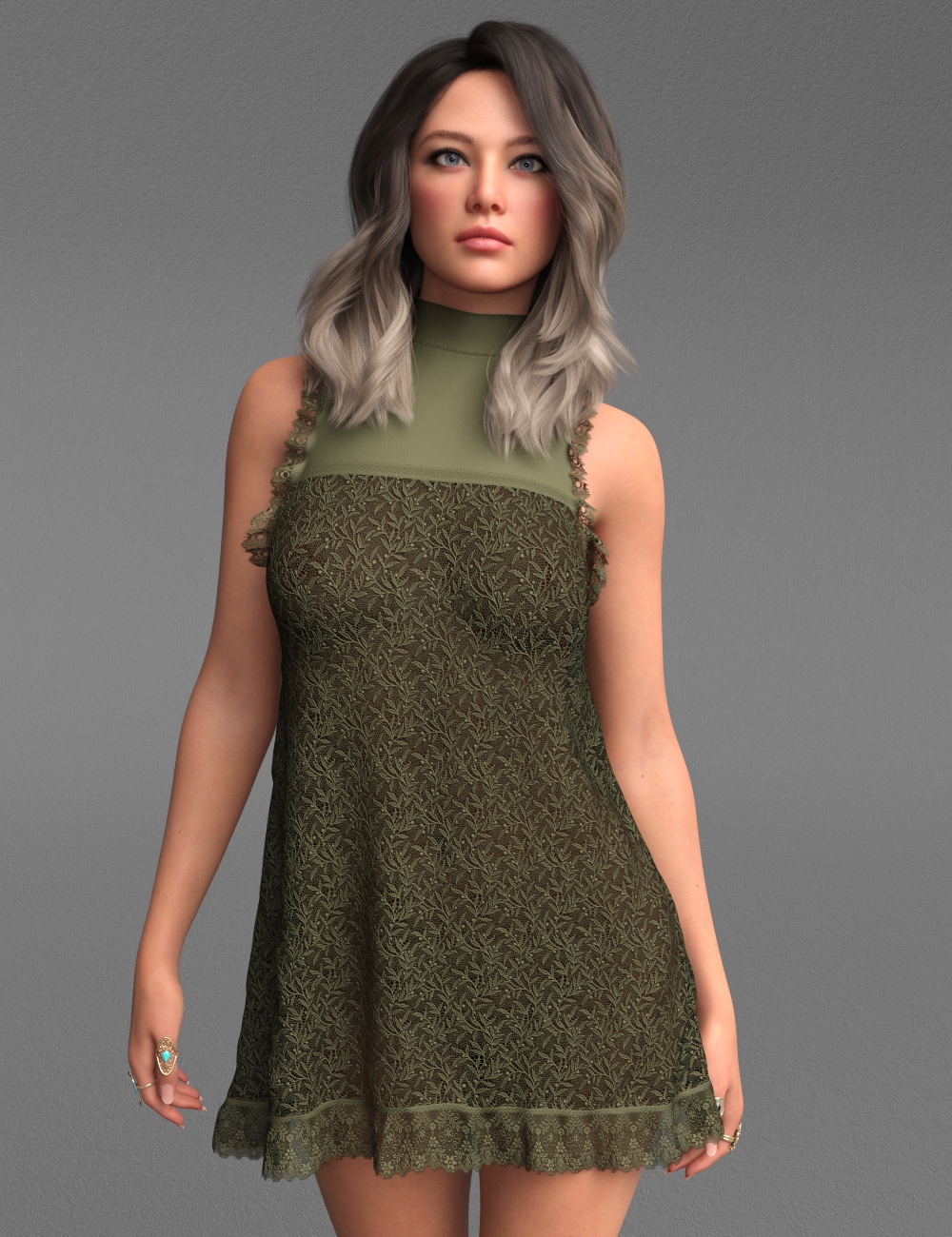 A97 dForce Emma Dress for Genesis 8 and 9 Females | Daz 3D
