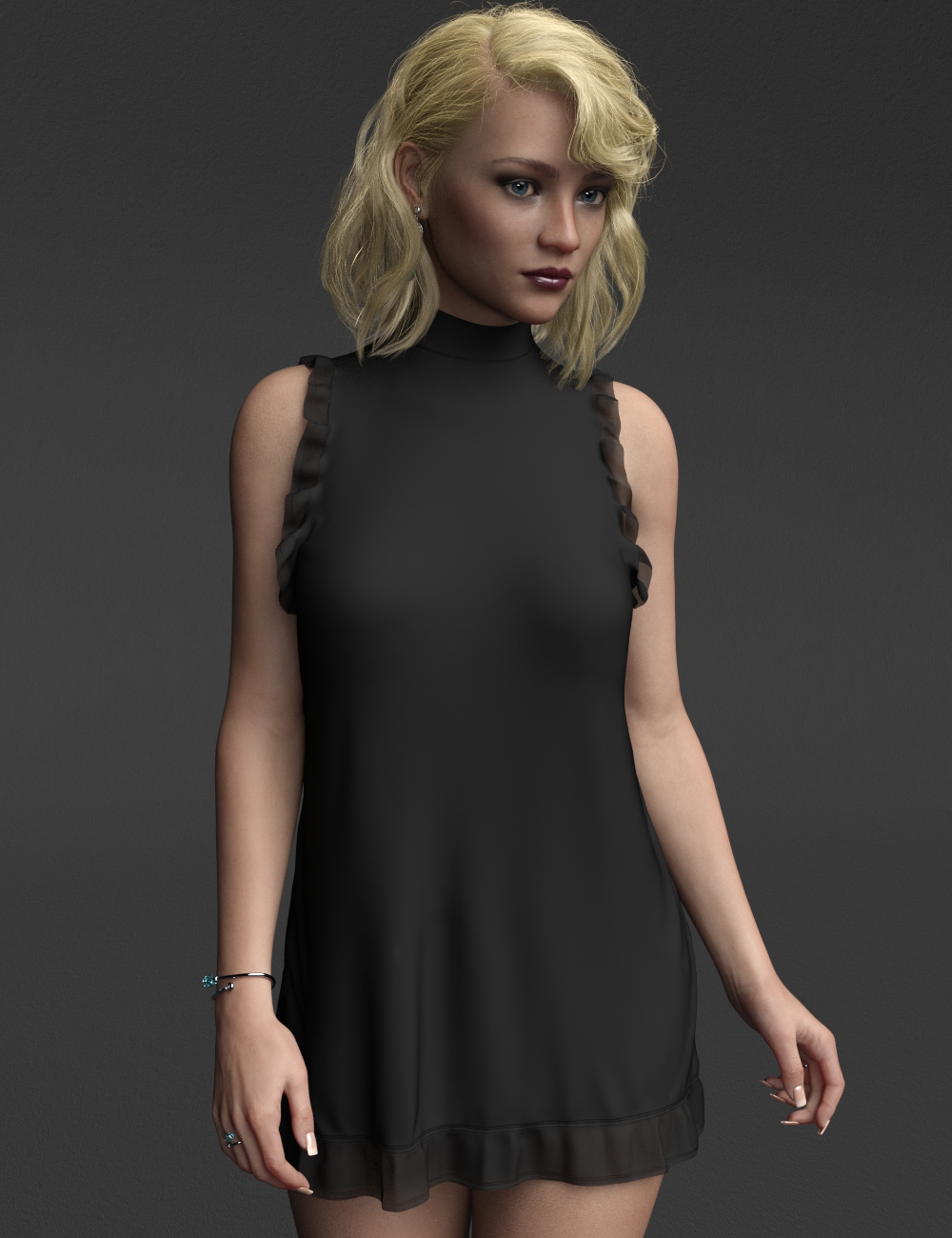 A97 dForce Emma Dress for Genesis 8 and 9 Females | Daz 3D