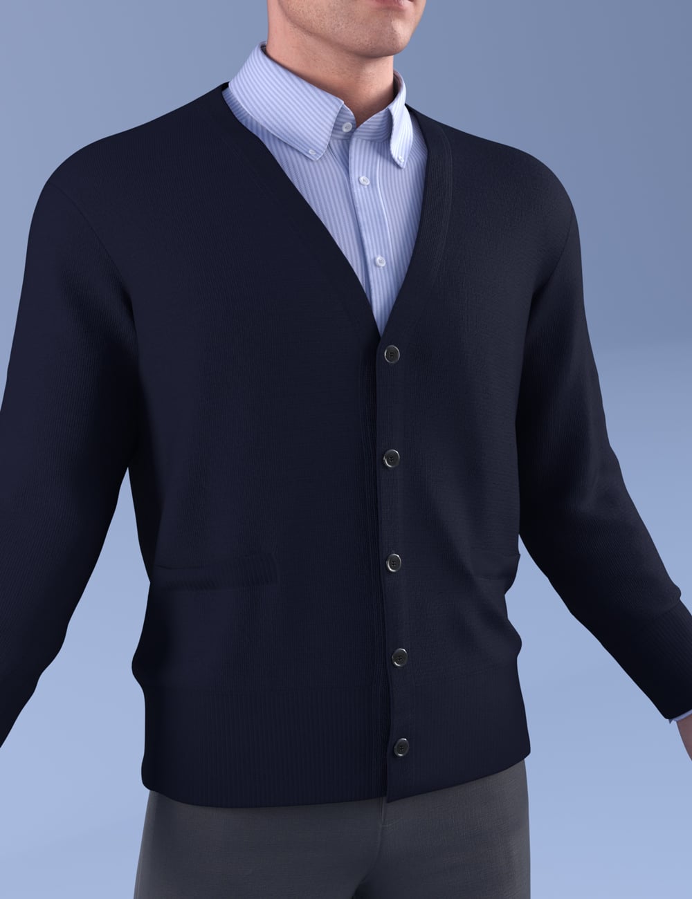 dForce HnC24 Basic Cardigan Outfits for Genesis 9 | Daz 3D