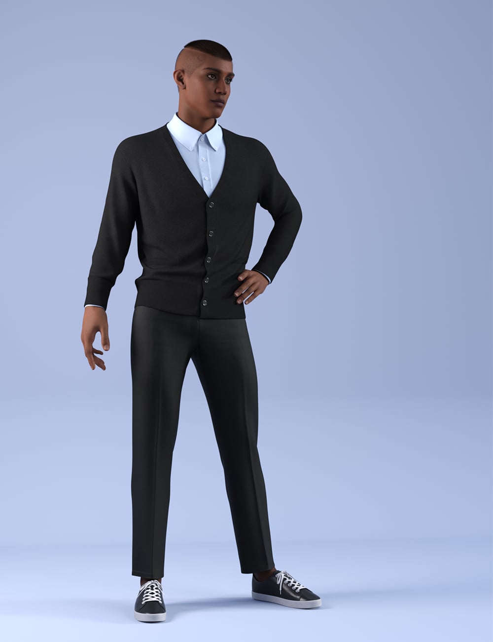 dForce HnC24 Basic Cardigan Outfits for Genesis 9 | Daz 3D