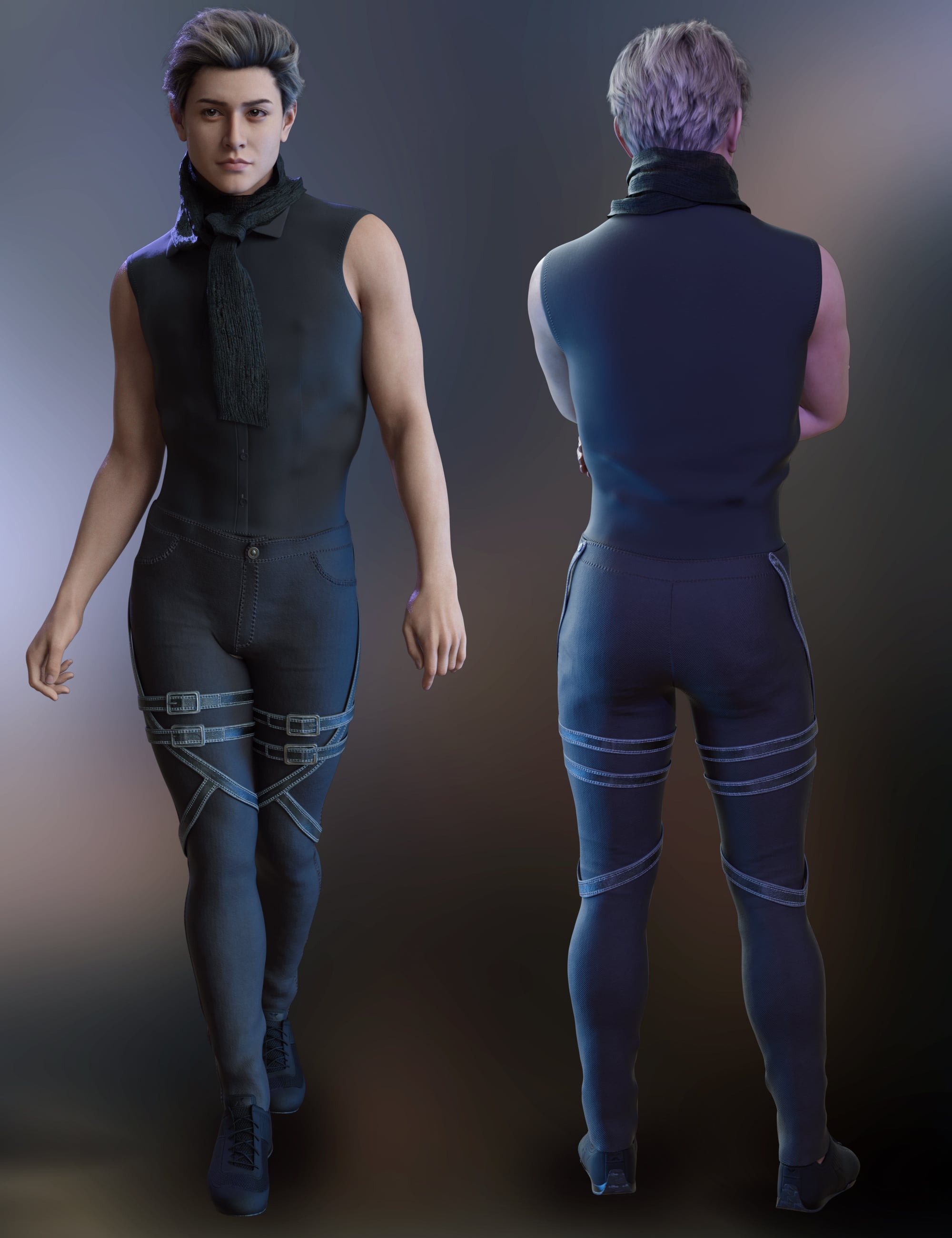 Vo Fay, And Young, and Male,and Male Young HD for Genesis 9 Bundle | Daz 3D