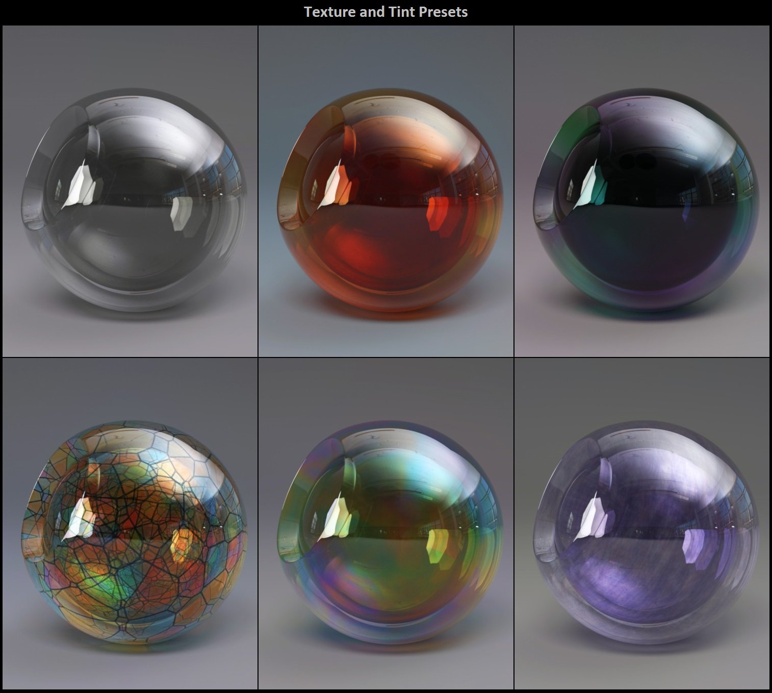 SFD PBR Iray Glass Shader Presets | Daz 3D