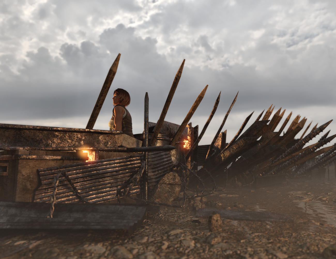 Post Apocalyptic Pallisades 1 | Daz 3D