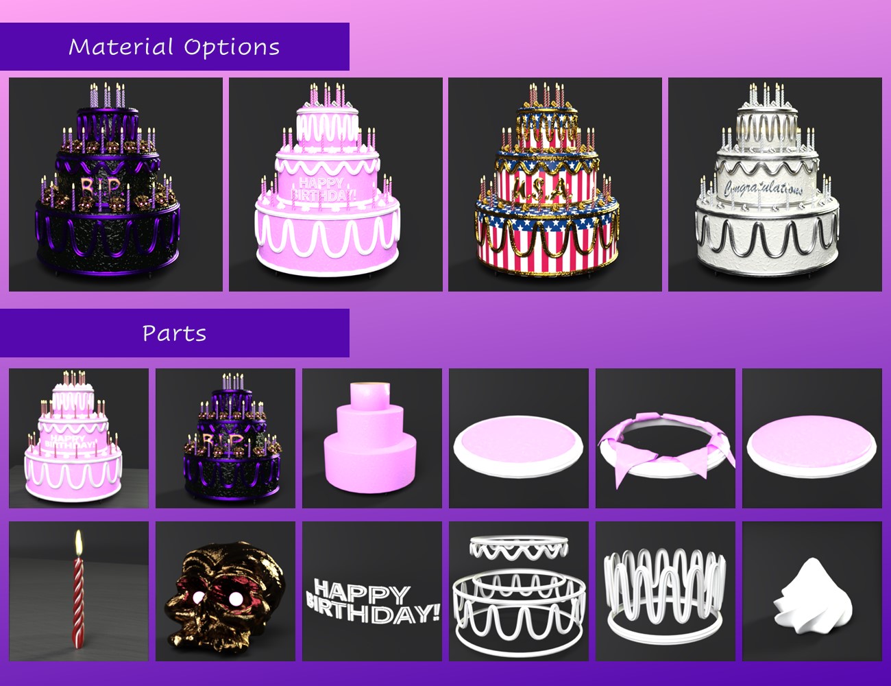 Pop Out Cake | Daz 3D
