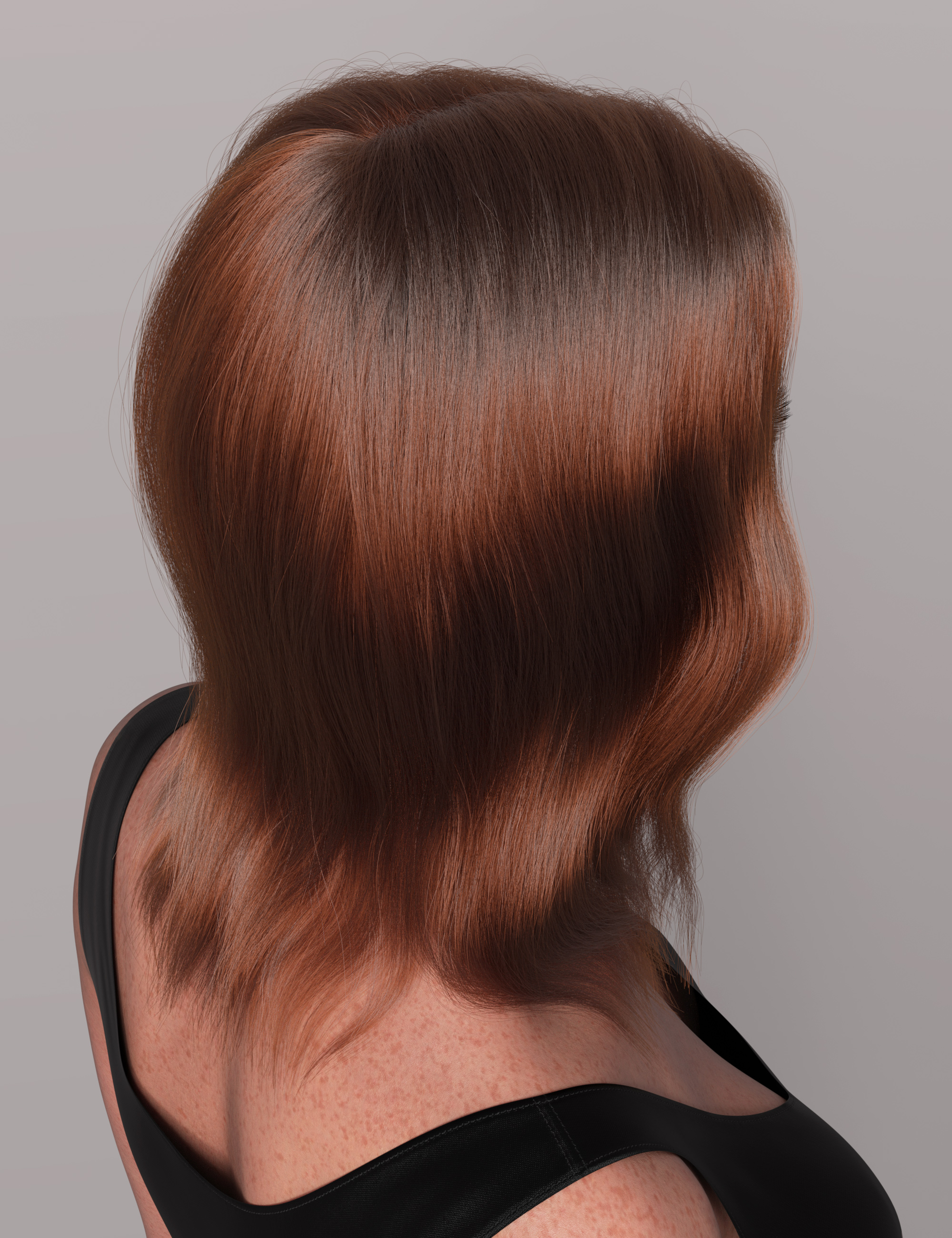 dForce Strand-Based Medium Length Autumn Style Hair for Genesis 9 and 8 ...