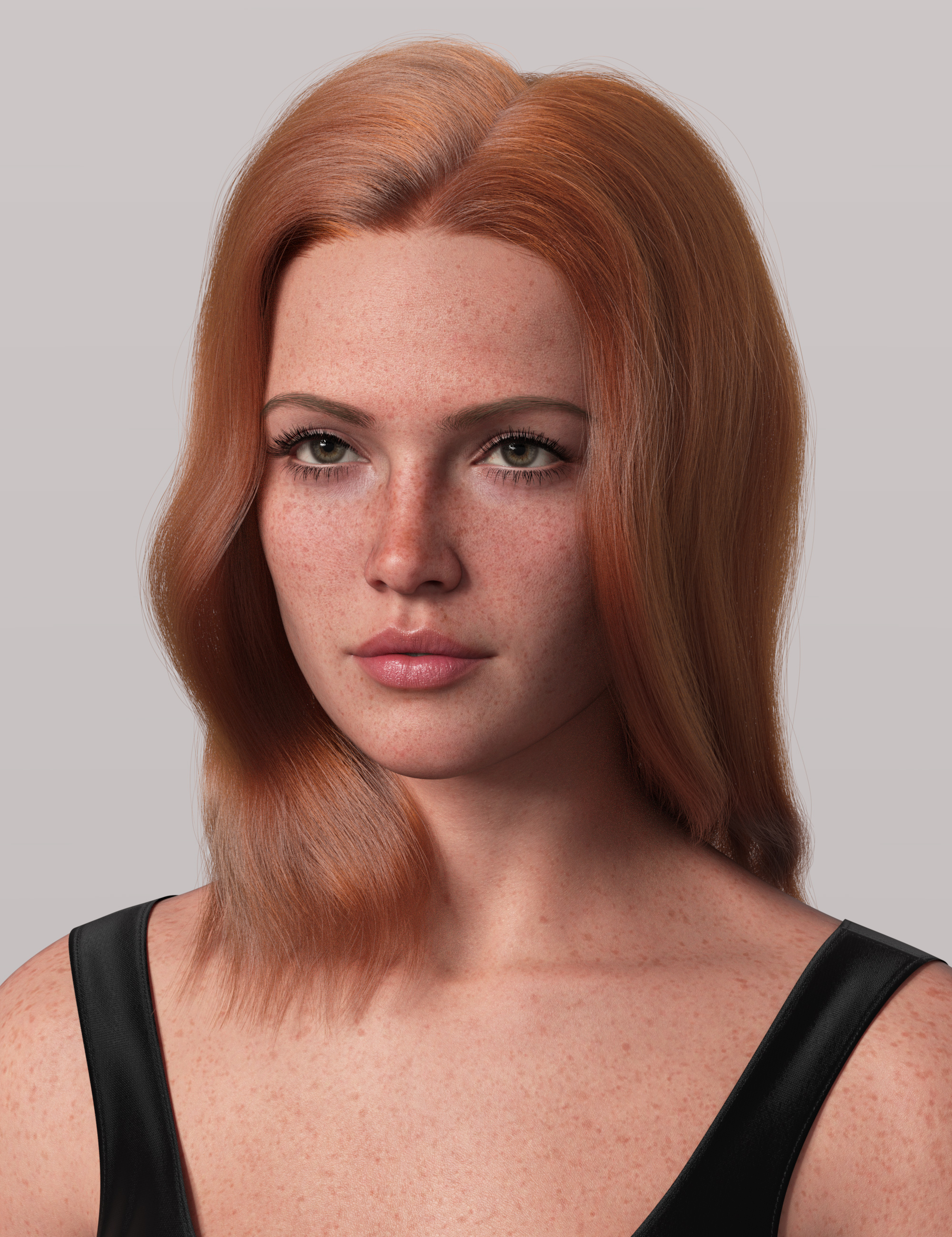dForce Strand-Based Medium Length Autumn Style Hair for Genesis 9 and 8 Female | Daz 3D