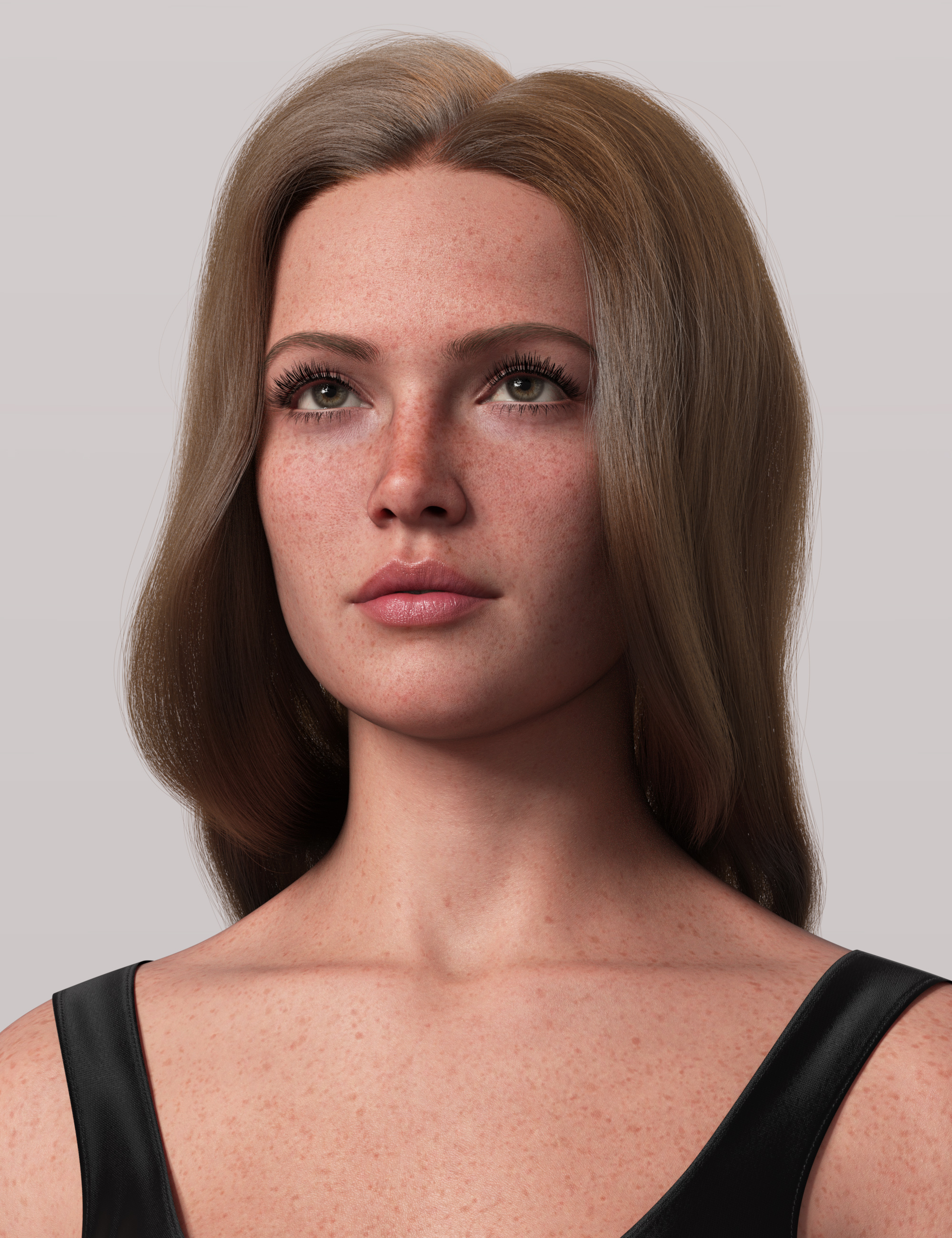 dForce Strand-Based Medium Length Autumn Style Hair for Genesis 9 and 8 Female | Daz 3D