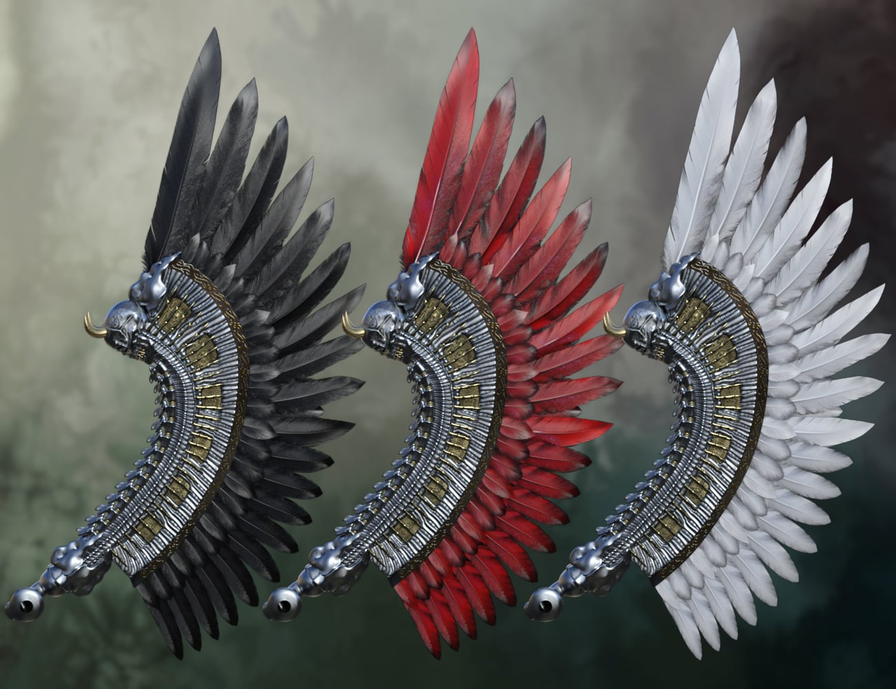 Wings of Darkness for Genesis 9, 8.1, 8, and 3 | Daz 3D