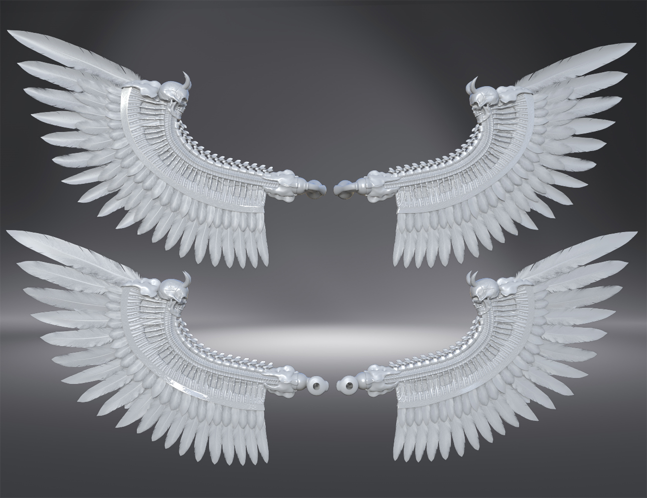 Wings of Darkness for Genesis 9, 8.1, 8, and 3 | Daz 3D
