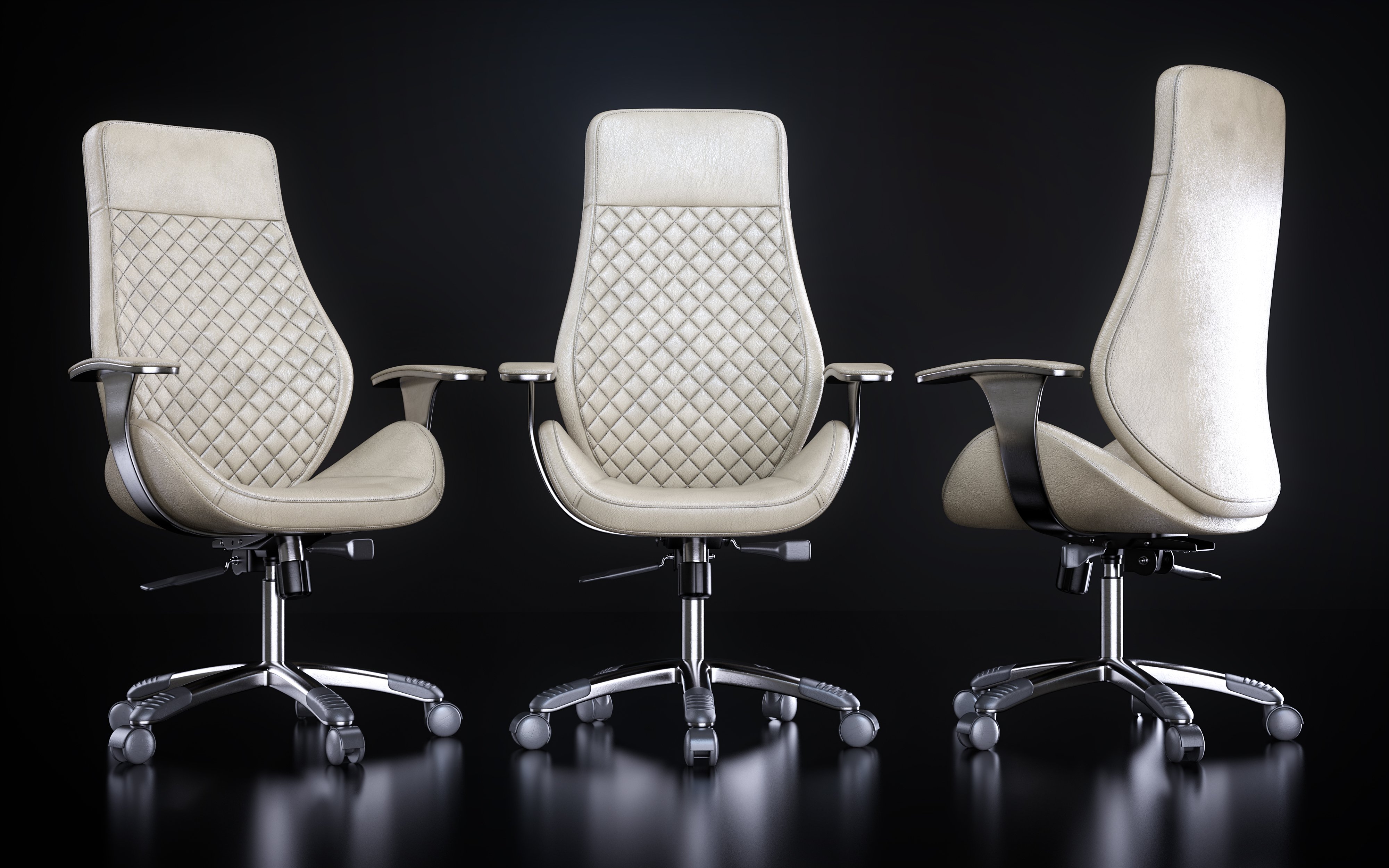 Z Executive Office Chair Prop and Poses for Genesis 9 and 8 Female | Daz 3D