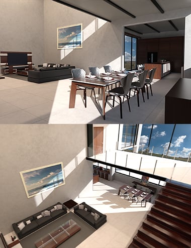 Modern Lux Loft | Daz 3D