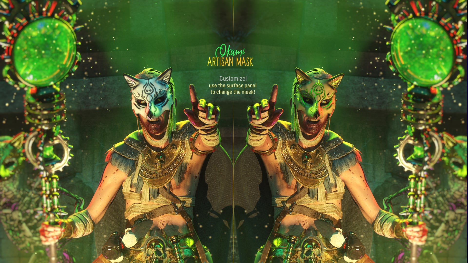 FPE Artisan Mask Okami for Genesis 8 and 9 | Daz 3D
