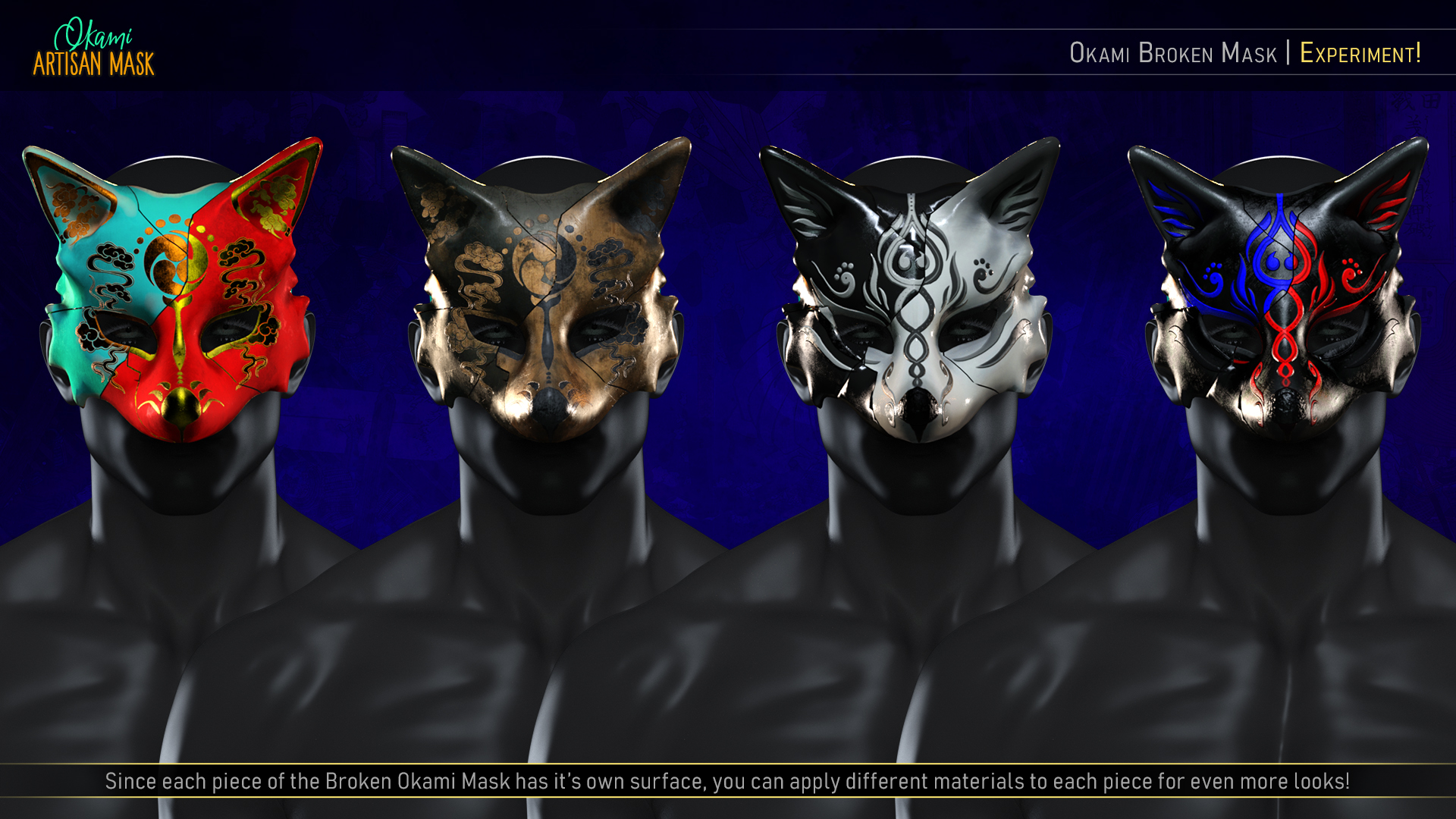 FPE Artisan Mask Okami for Genesis 8 and 9 | Daz 3D