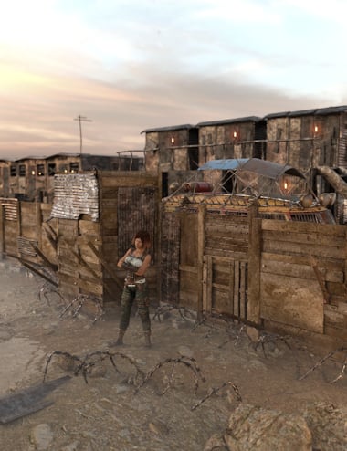 Post Apocalyptic Pallisades 2 | Daz 3D