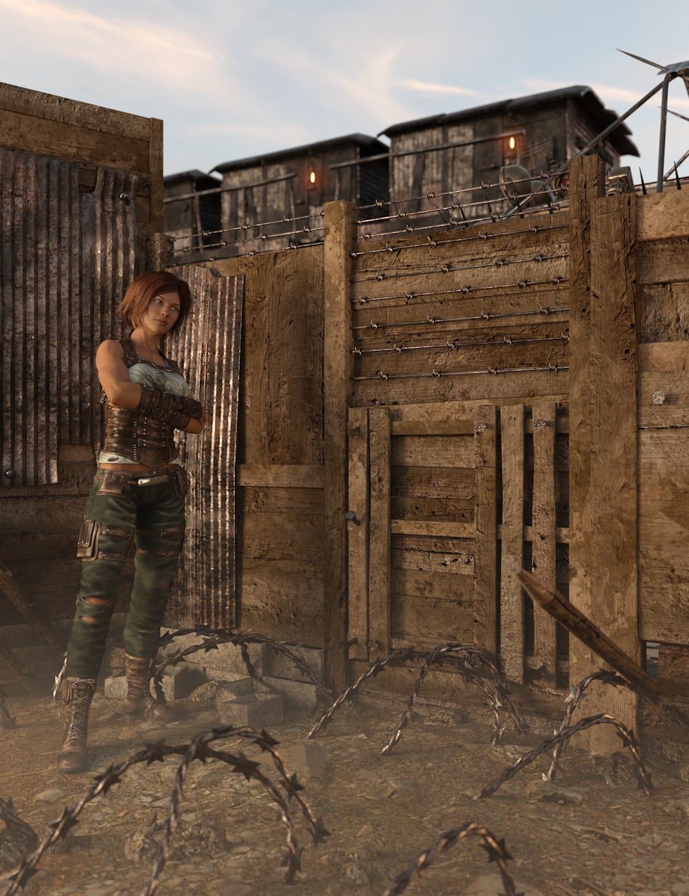 Post Apocalyptic Pallisades 2 | Daz 3D