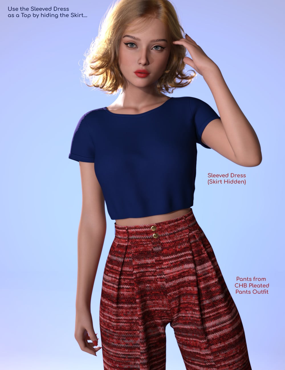 CHB dForce Pearl Kids Capsule Wardrobe for Genesis 9 | Daz 3D