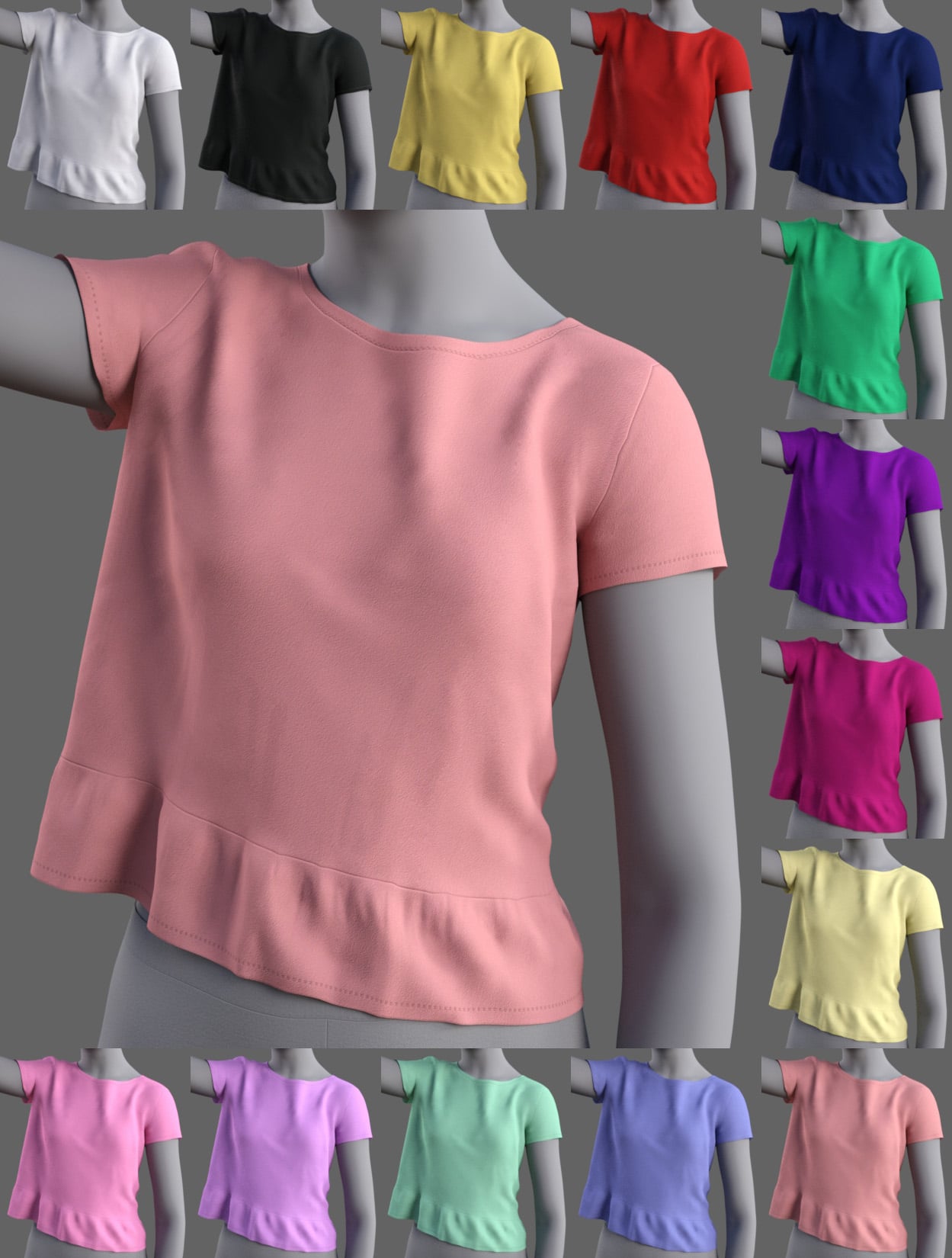 CHB dForce Pearl Kids Capsule Wardrobe for Genesis 9 | Daz 3D