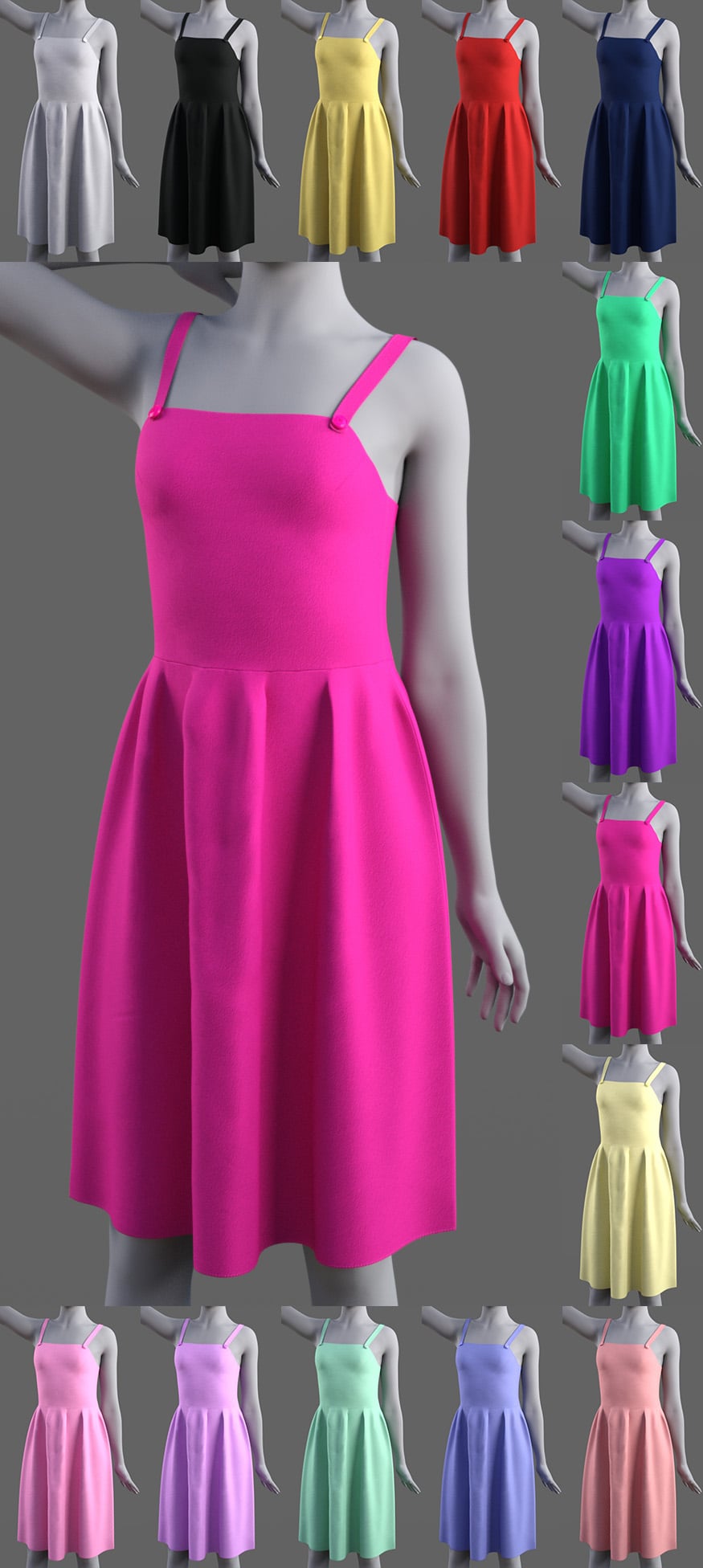 CHB dForce Pearl Kids Capsule Wardrobe for Genesis 9 | Daz 3D