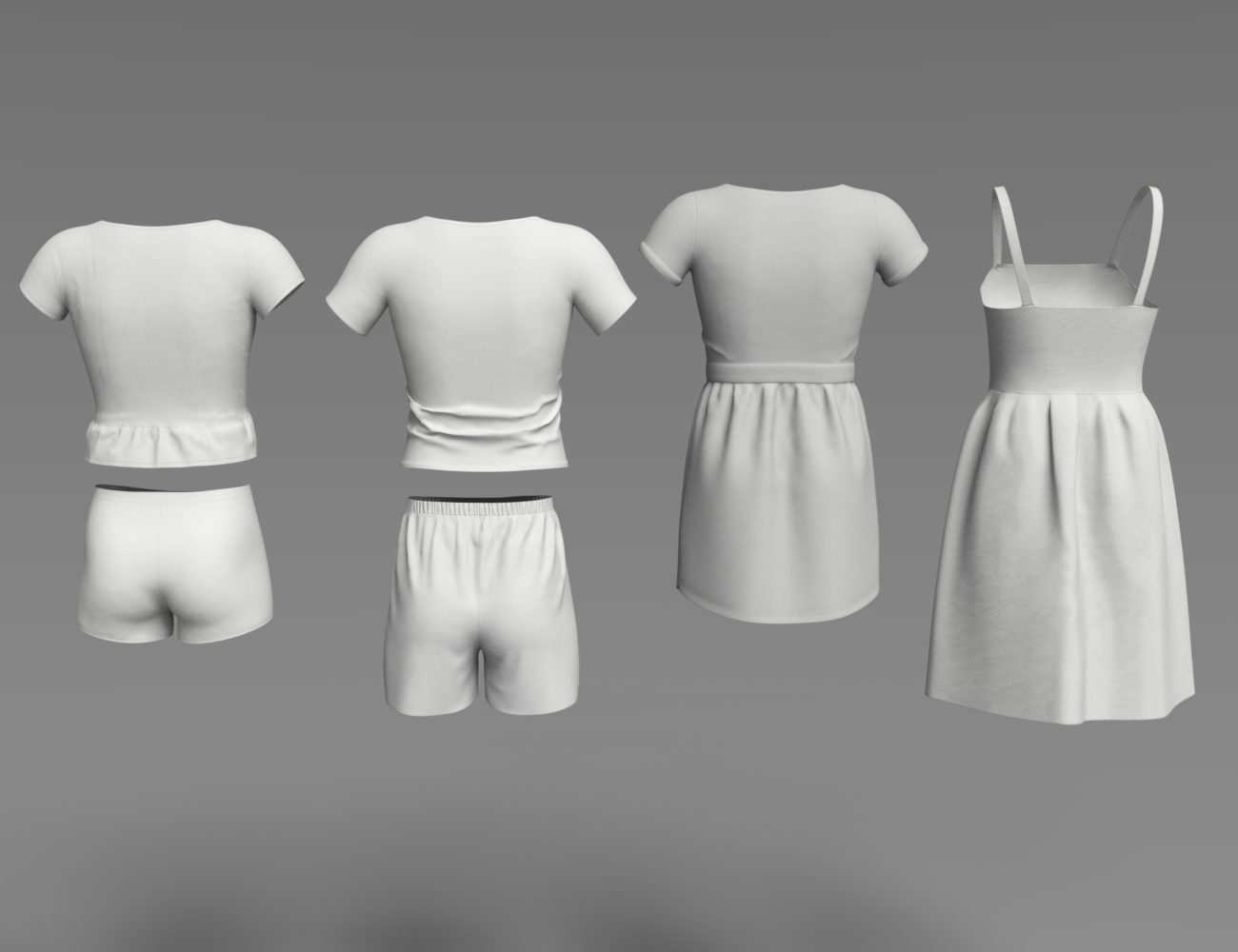 CHB dForce Pearl Kids Capsule Wardrobe for Genesis 9 | Daz 3D