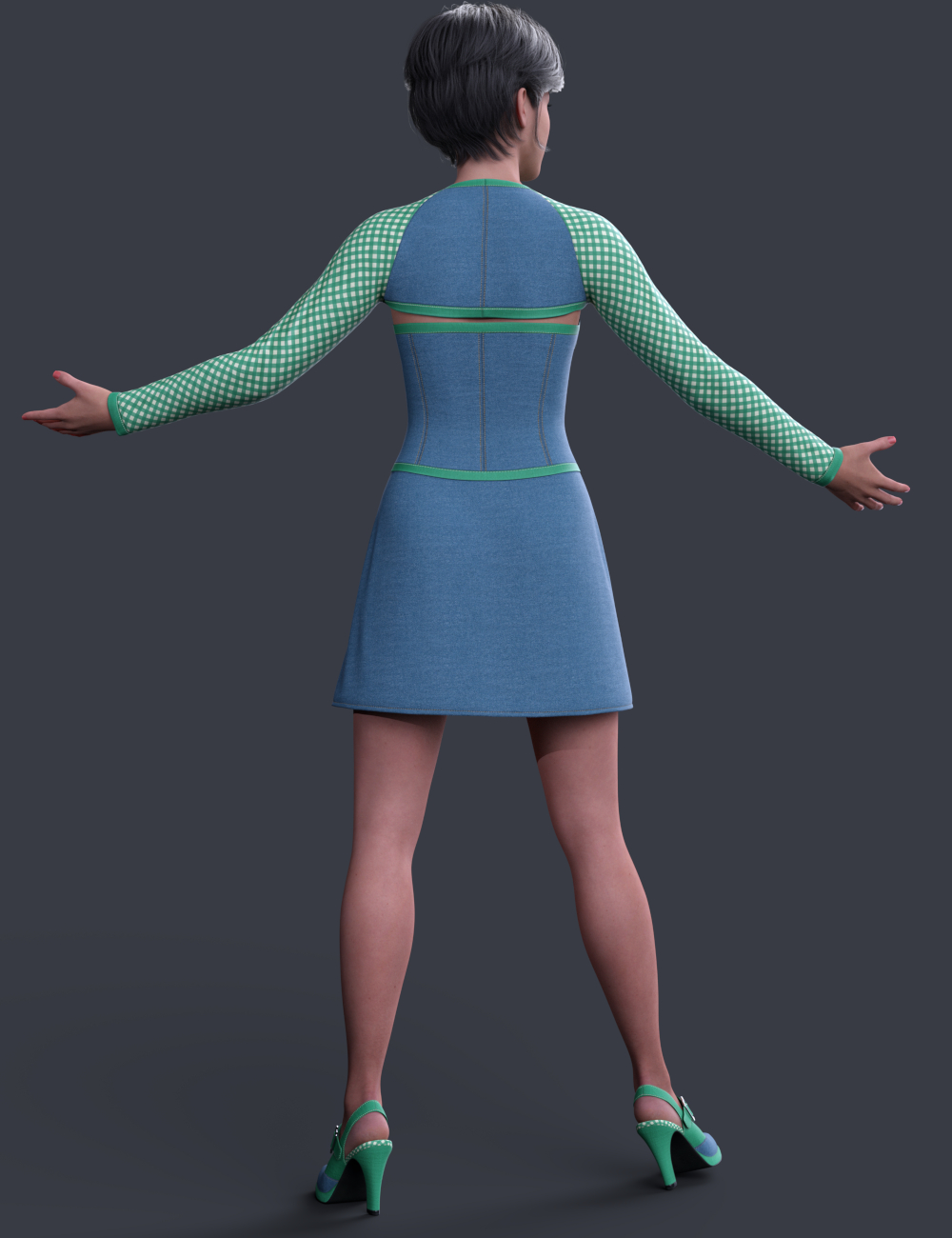 dForce Denim Delight Outfit for Genesis 9 | Daz 3D
