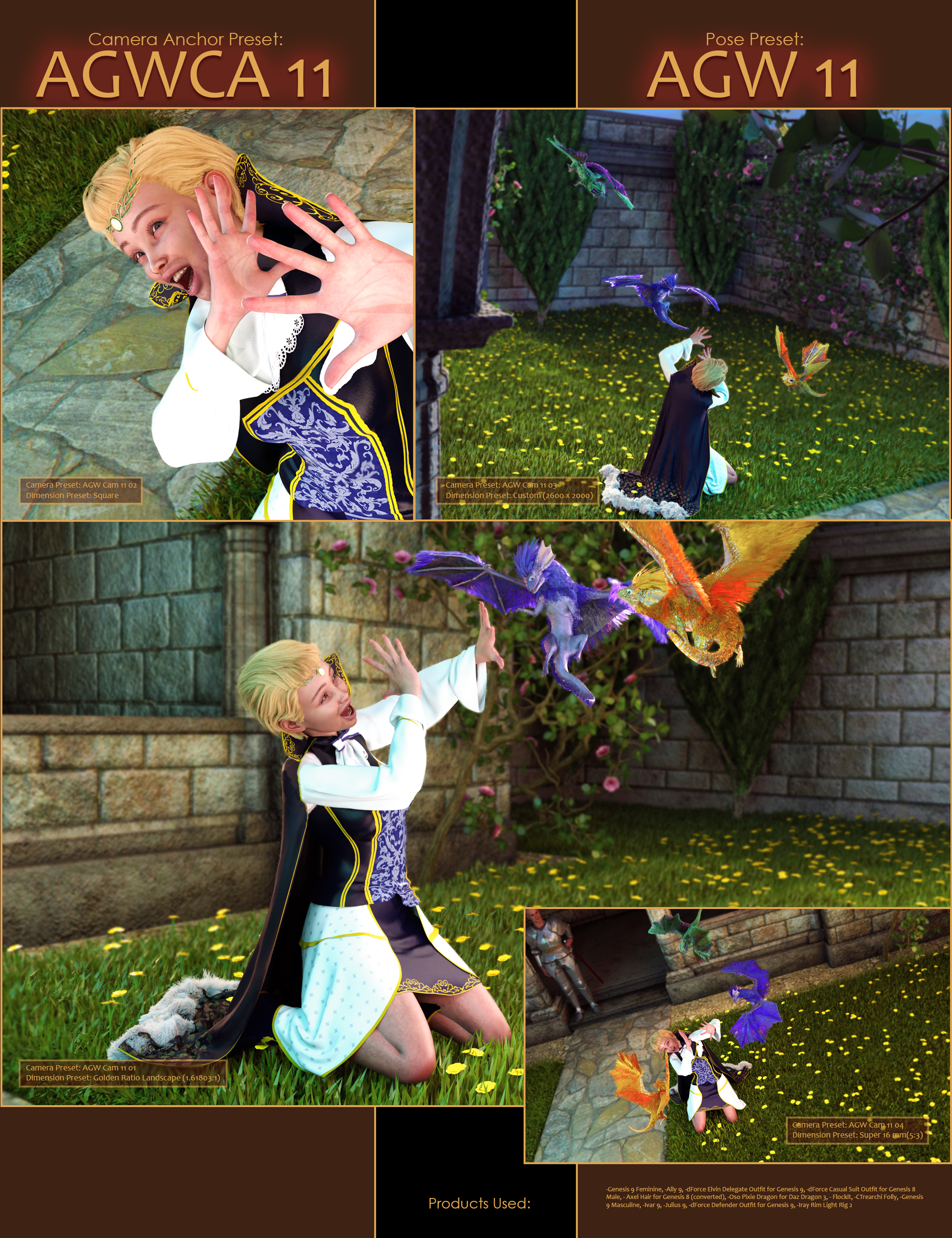 FF's Adventures Gone Wrong - Camera Anchor and Poses for Genesis 9 | Daz 3D