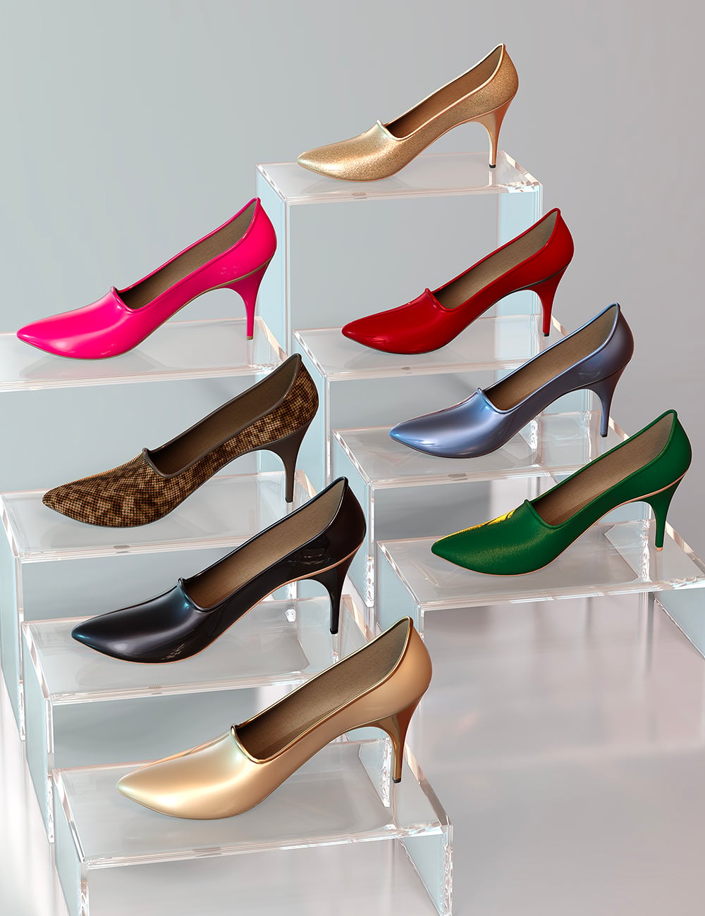 Texture Pack for Shoe Closet 01 for Genesis 8 Females | Daz 3D