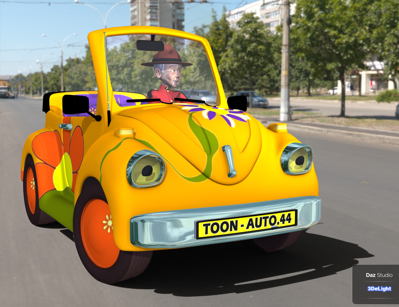 Toon Auto 44 | Daz 3D