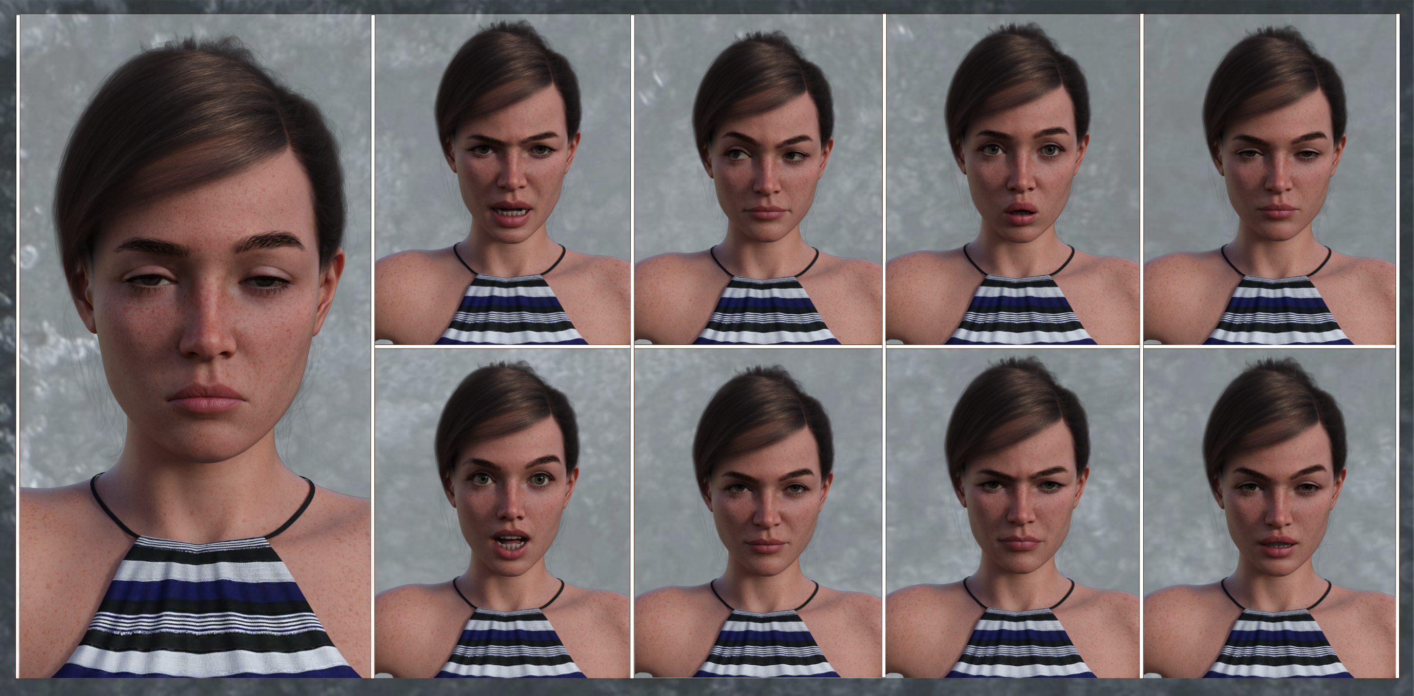 FG Expressions Collection for Genesis 9 | Daz 3D