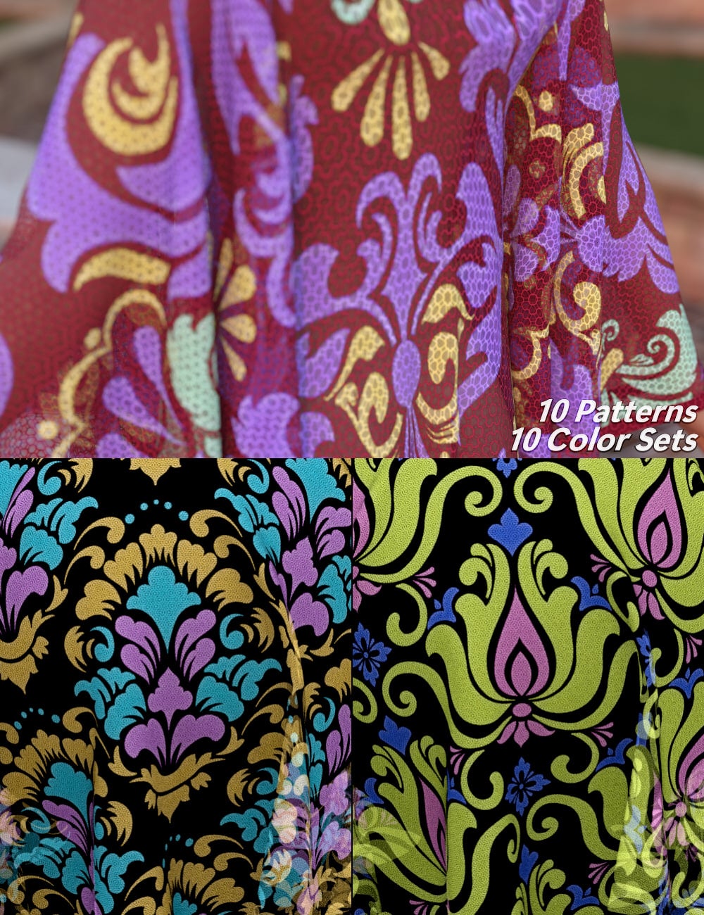 MMX Lace Shaders and Patterns for Iray | Daz 3D