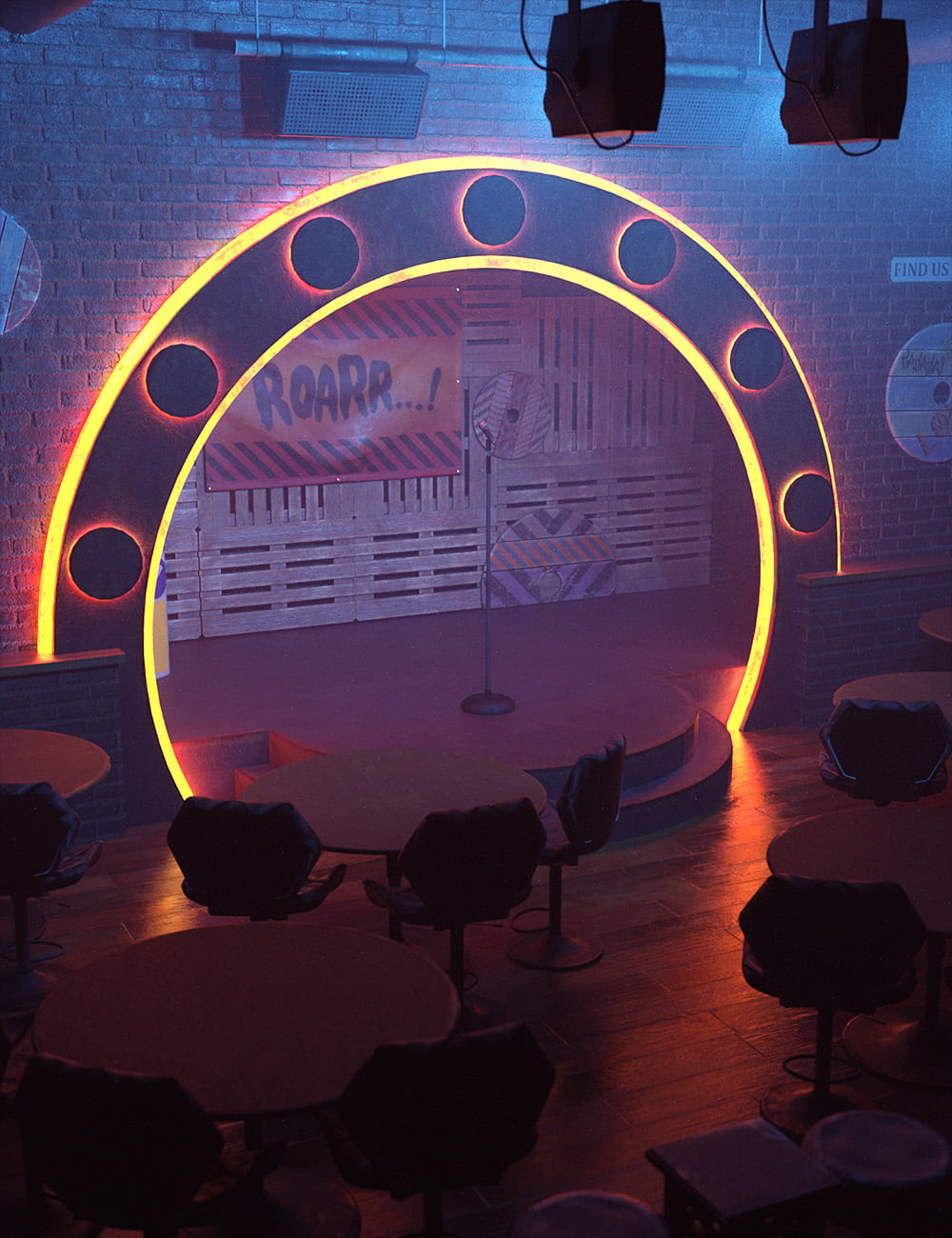 Comedy Club | Daz 3D