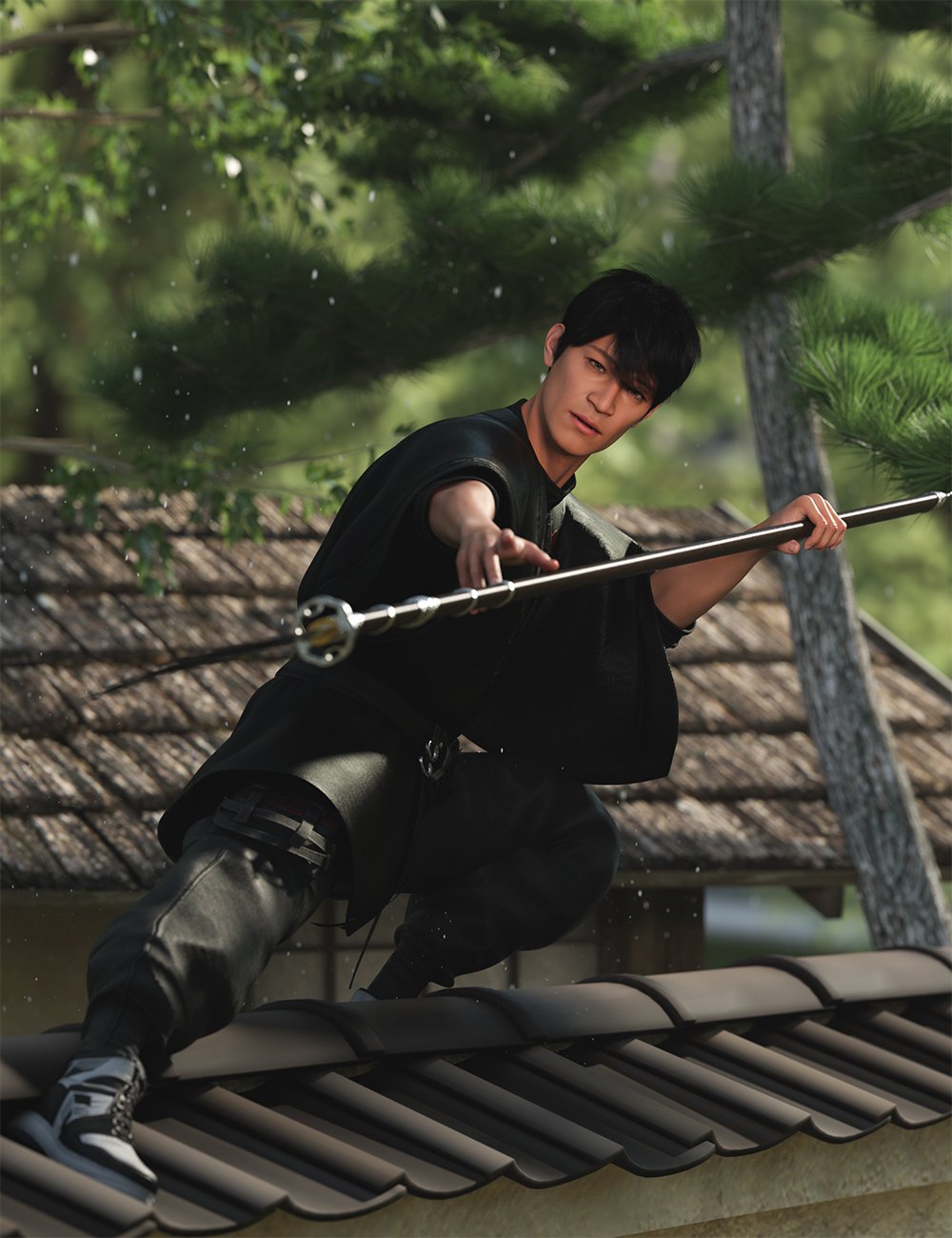 Urban Samurai Poses for Toshi 9 | Daz 3D