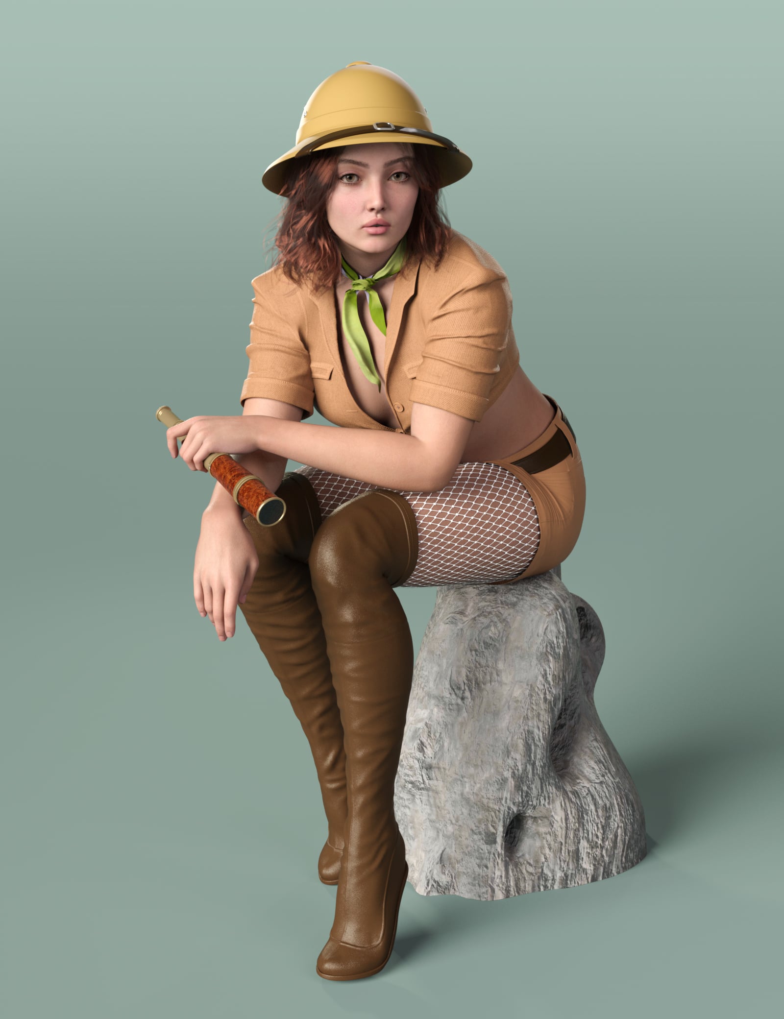MK Sexy Explorer Outfit for Genesis 9 | Daz 3D