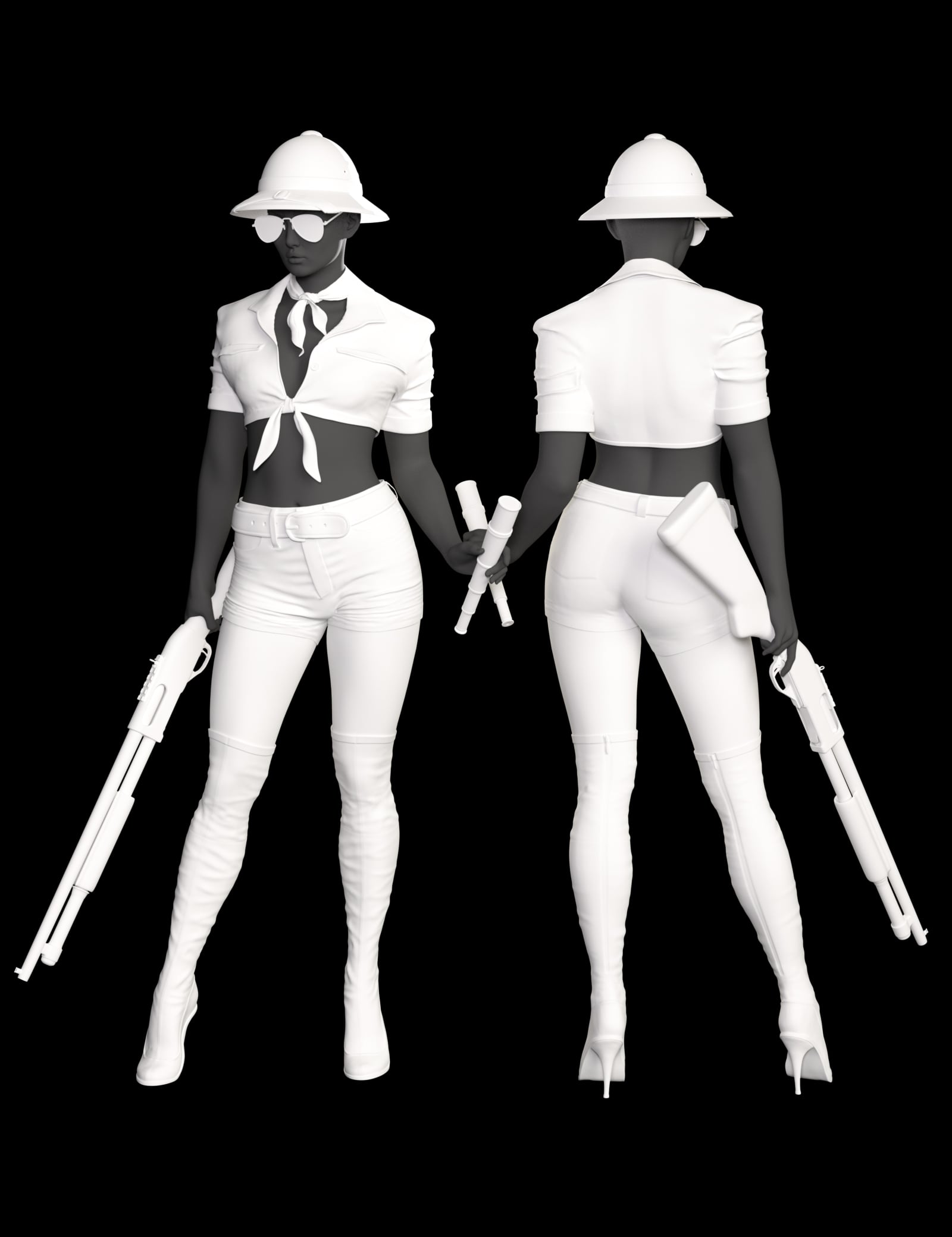 MK Sexy Explorer Outfit for Genesis 9 | Daz 3D