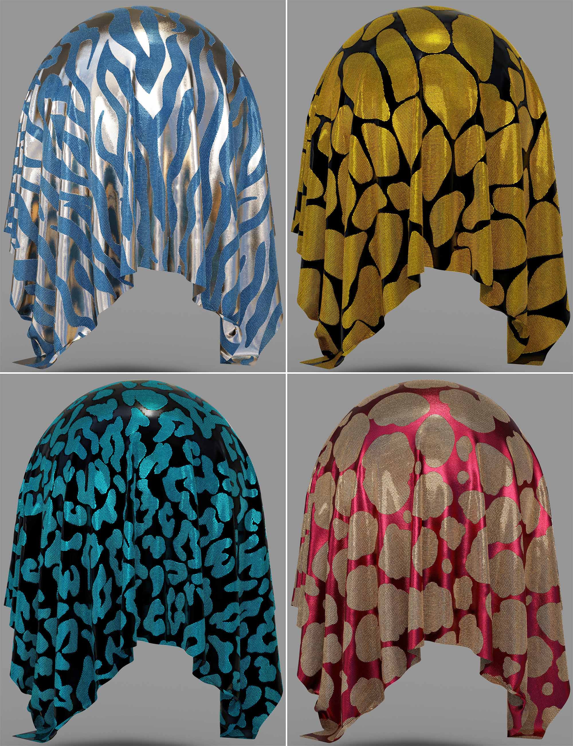 Glitter Animal Fabric Iray Shaders - MR | Daz 3D
